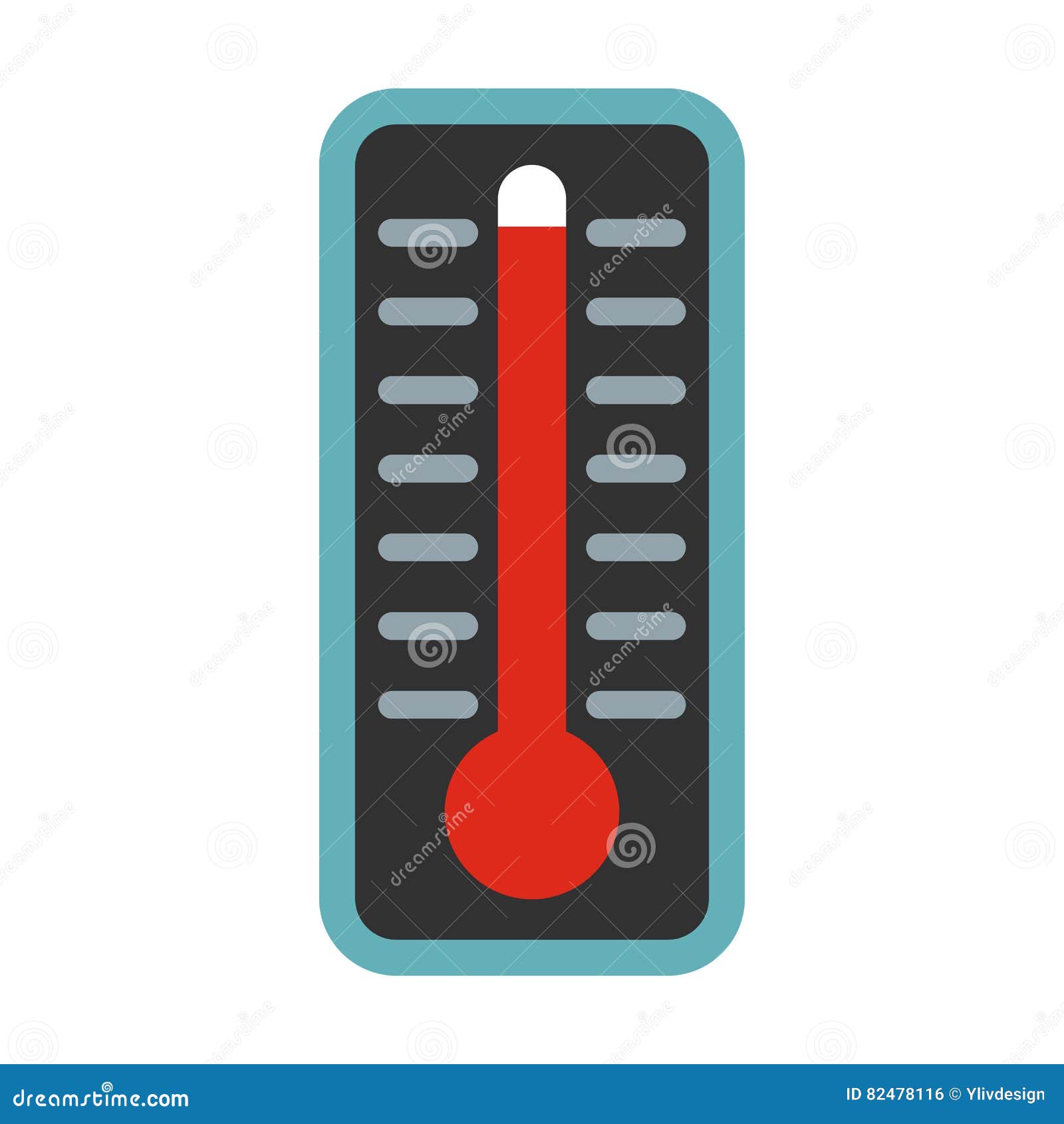 Thermometer Indicates High Temperature Icon Stock Vector - Illustration ...