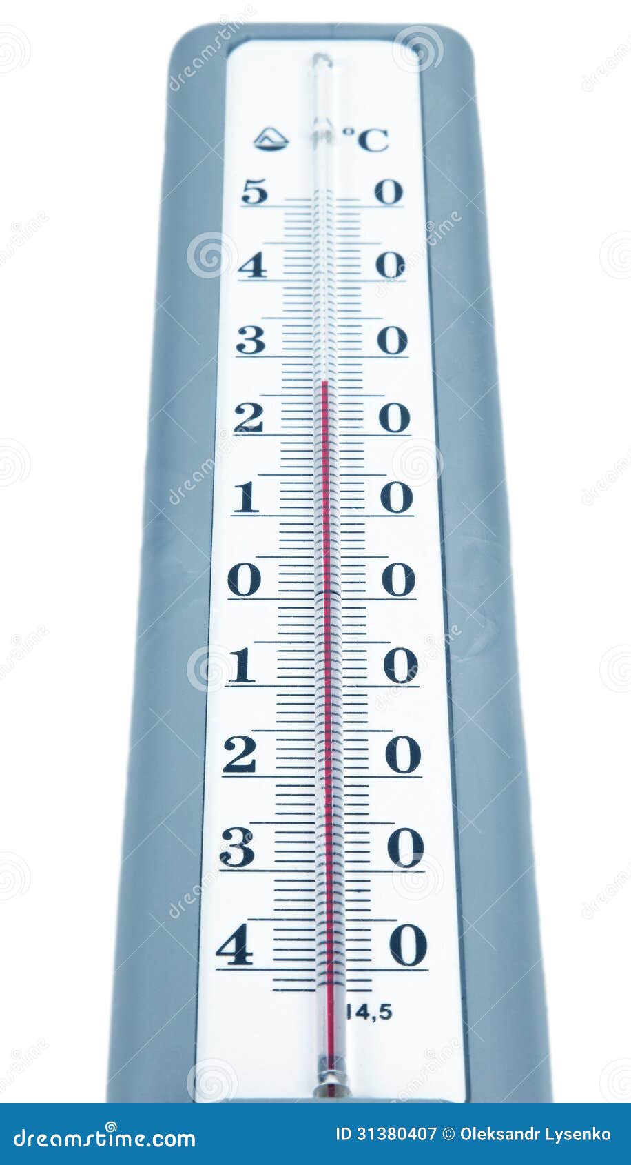 Thermometer isolated stock image. Image of isolated, macro - 31380407