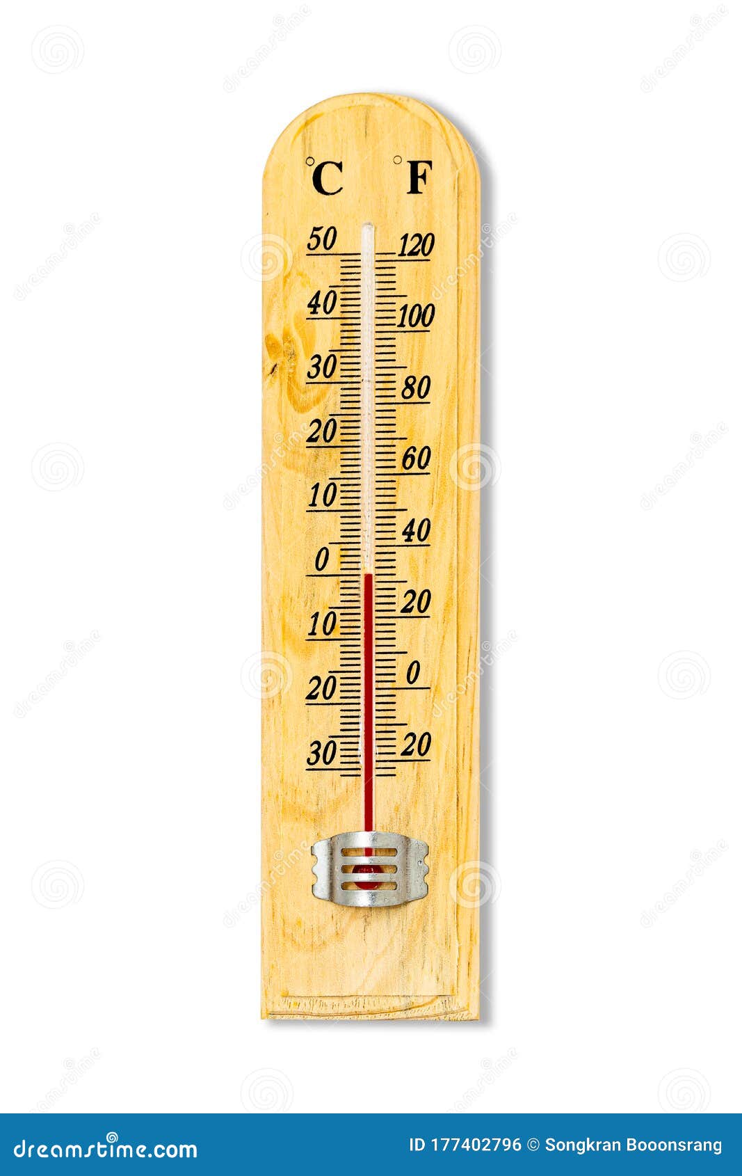 Thermometer Isolated White Background,the Temperature at Zero Degrees ...