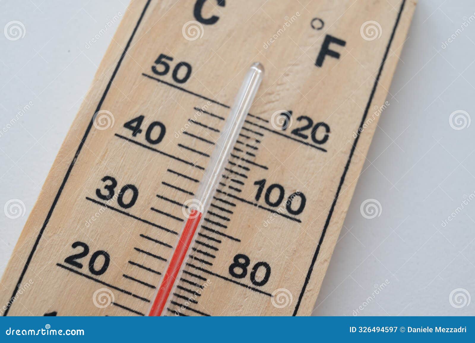 Thermometer on Light Surface. Stock Image - Image of nature, greenhouse ...