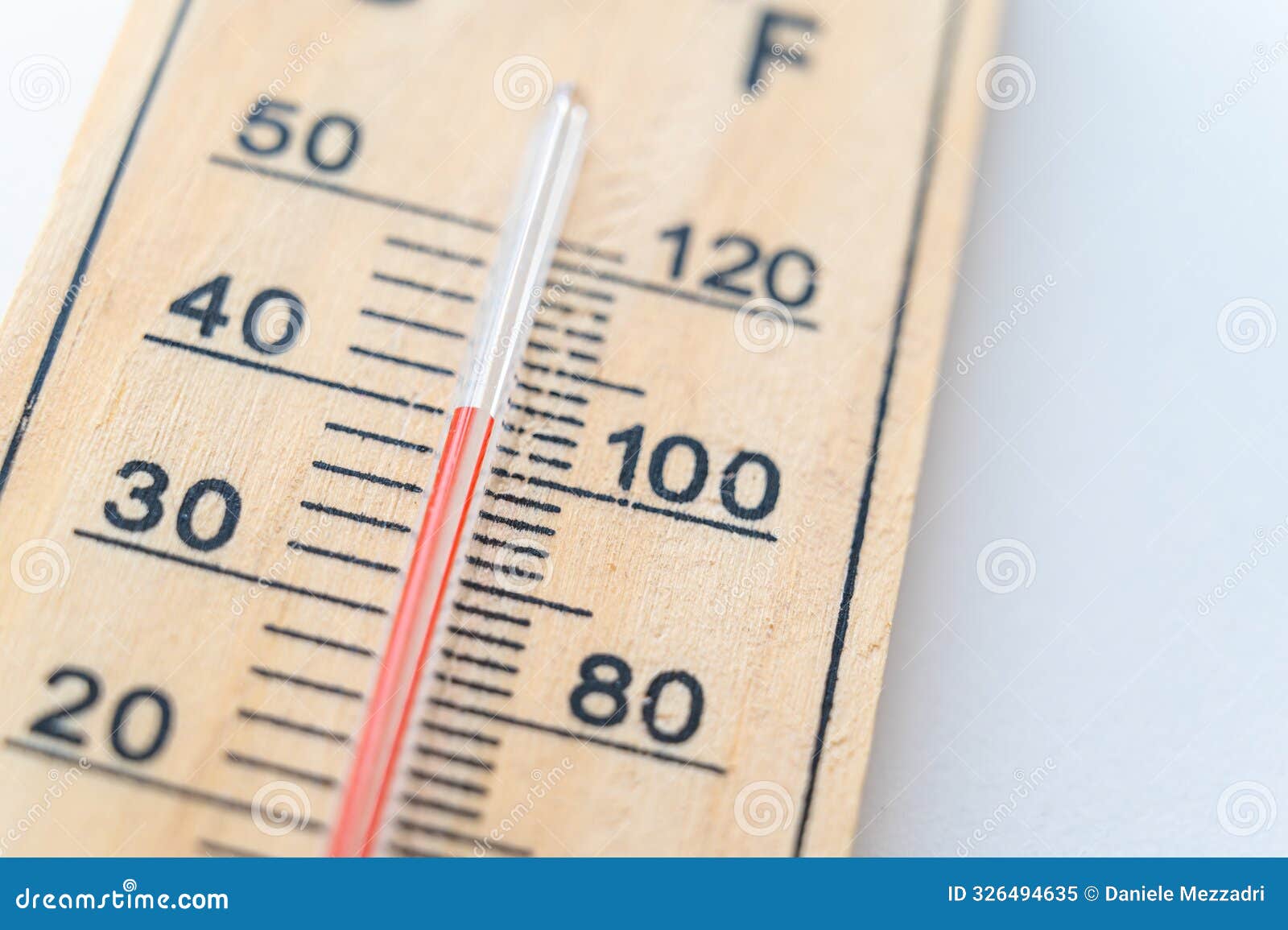 Thermometer on Light Surface. Stock Image - Image of temperature ...