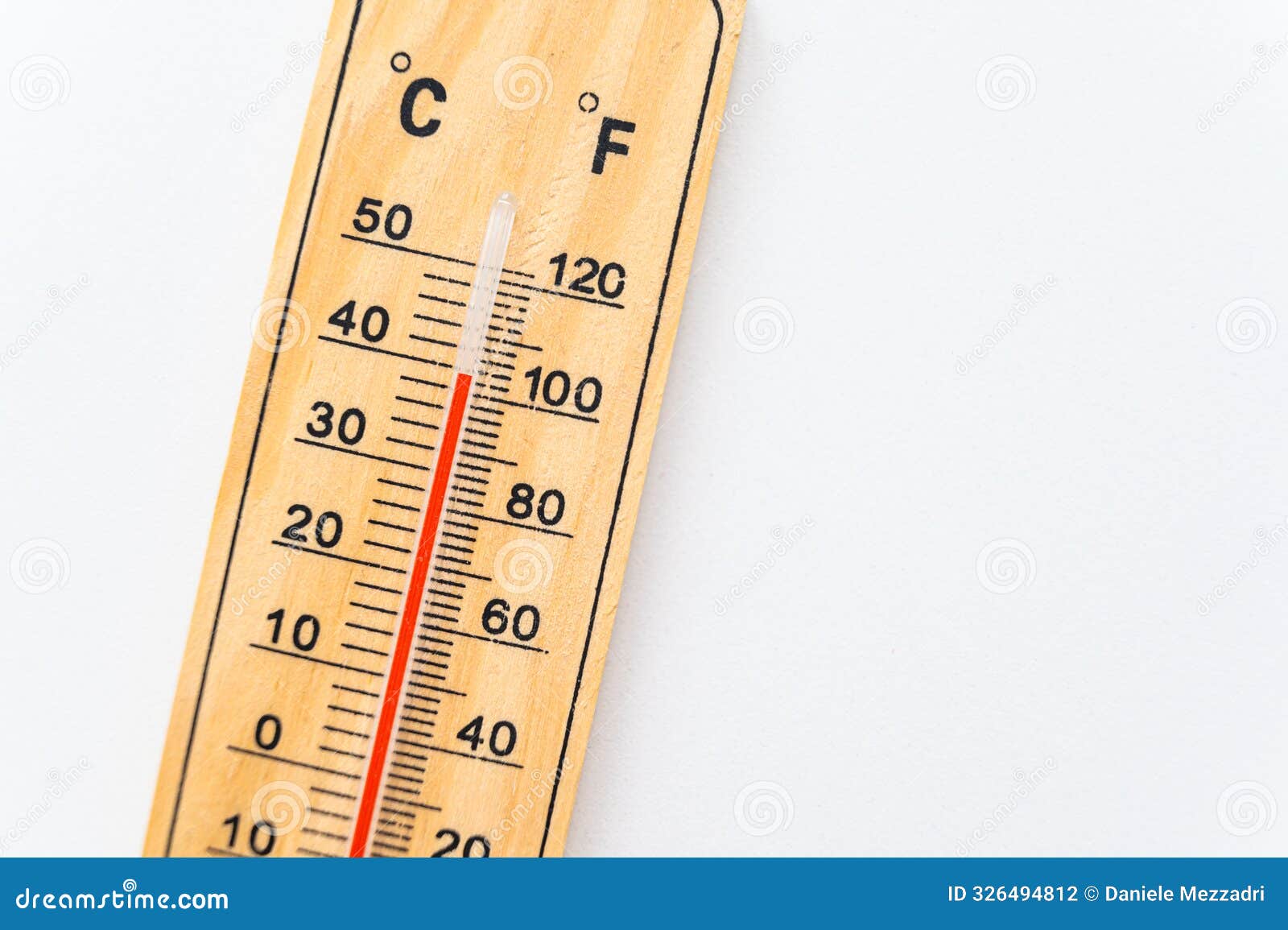Thermometer on Light Surface. Stock Photo - Image of black ...