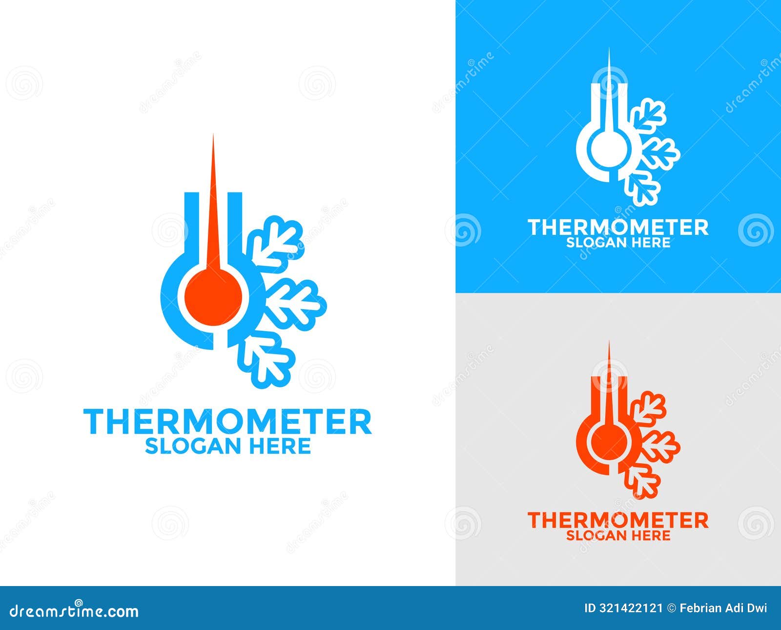 Thermometer Logo Concept Icon Vector Set Isolated, for Web Design ...