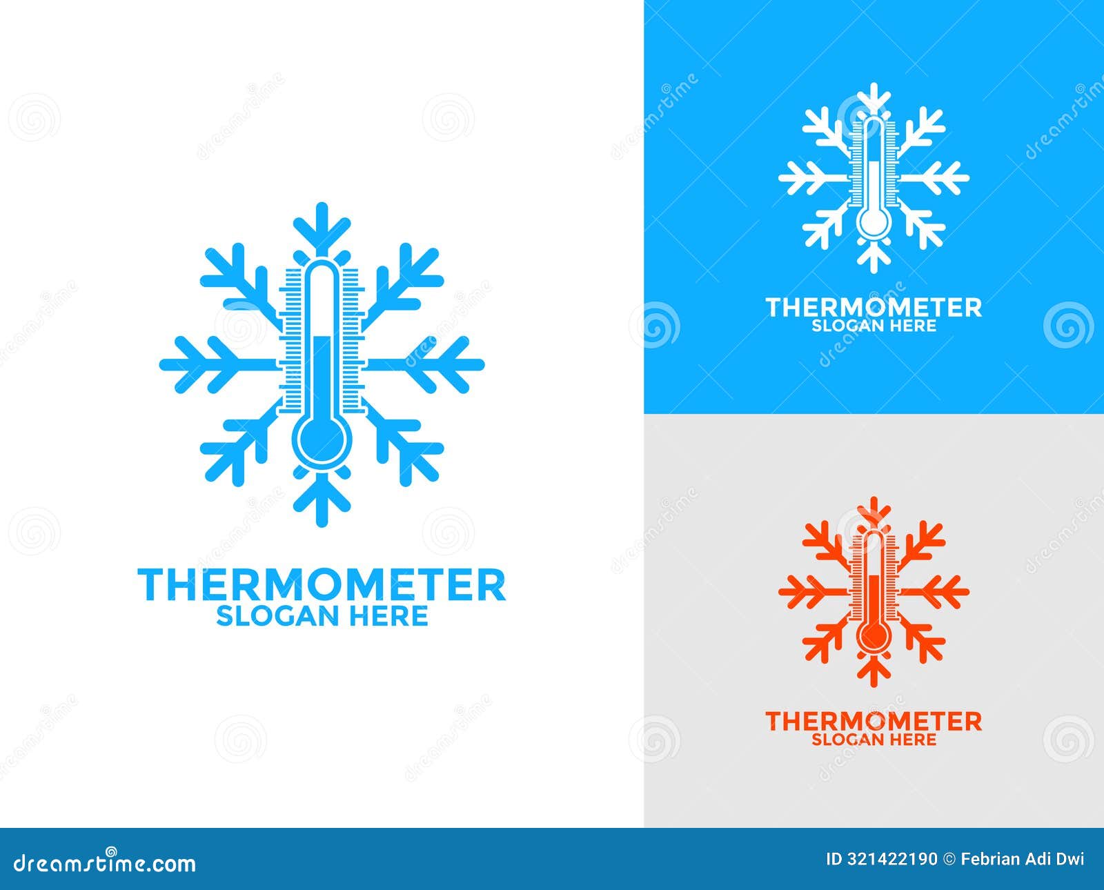 Thermometer Logo Concept Icon Vector Set Isolated, for Web Design ...