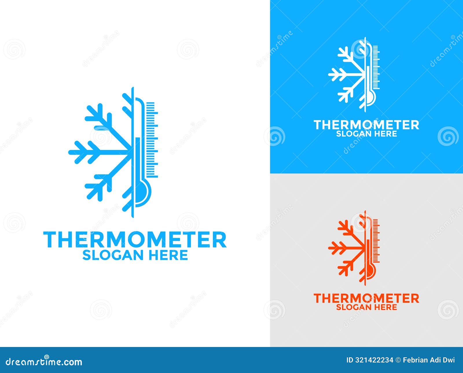 Thermometer Logo Concept Icon Vector Set Isolated, for Web Design ...