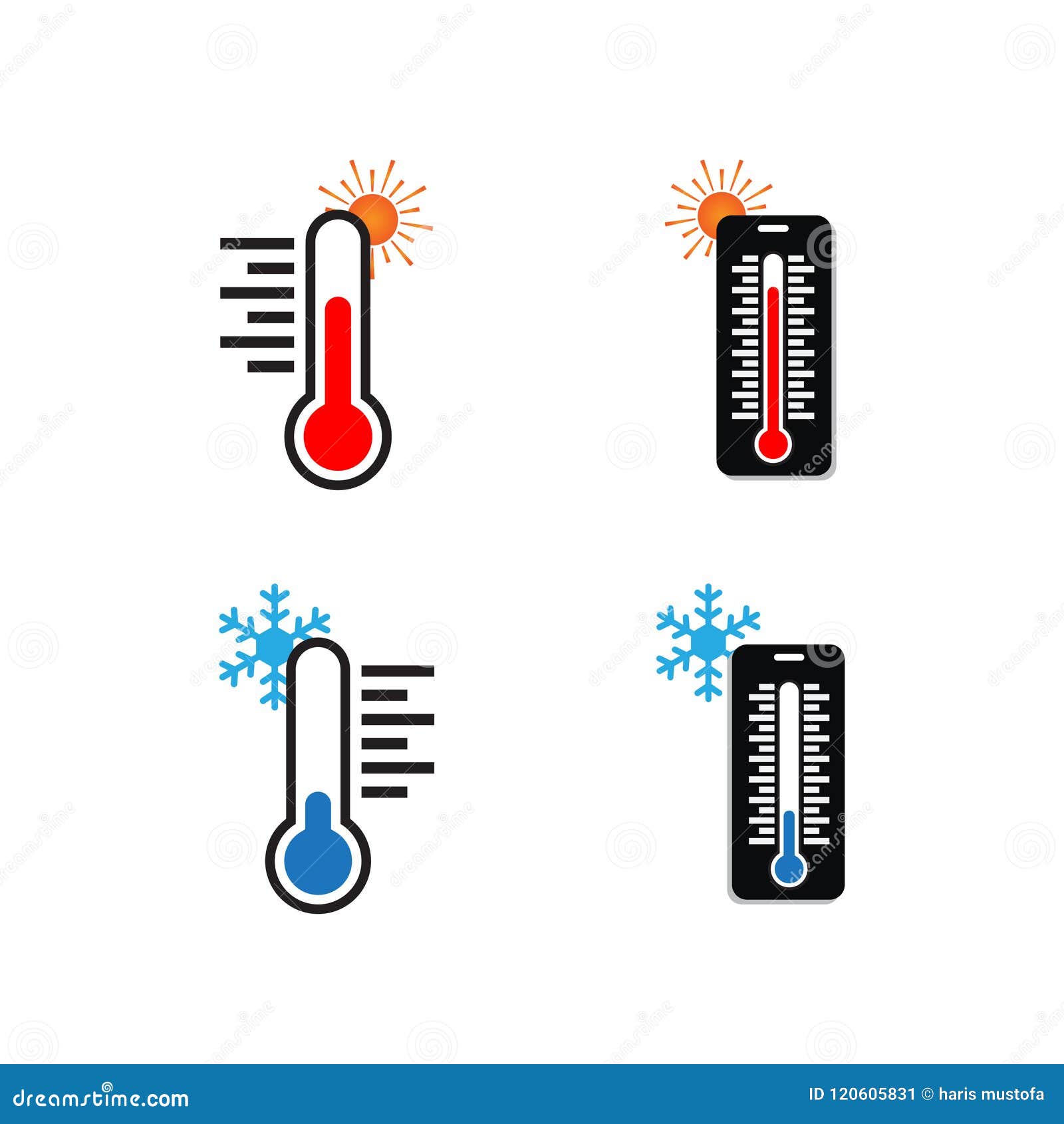 Thermometer Logo Design Template Stock Vector - Illustration of sign ...