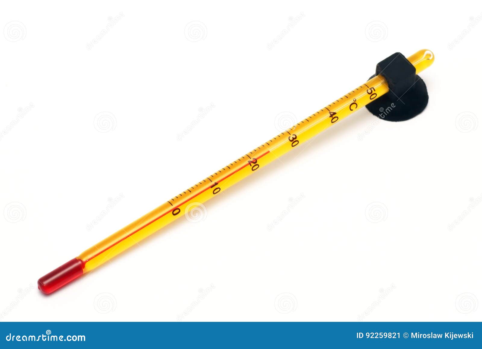 Thermometer, Measure the Temperature on White Background Stock Image ...
