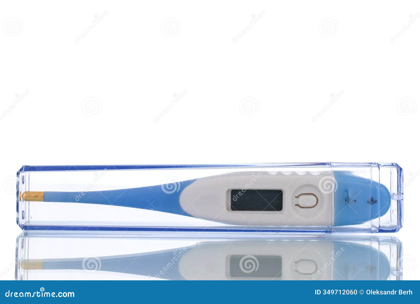 Thermometer for Measuring Human Temperature, Macro, Isolated on White ...
