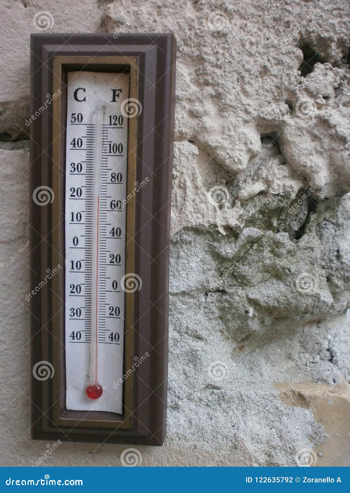 Wall thermometers stock photo. Image of home, numbers - 122635792