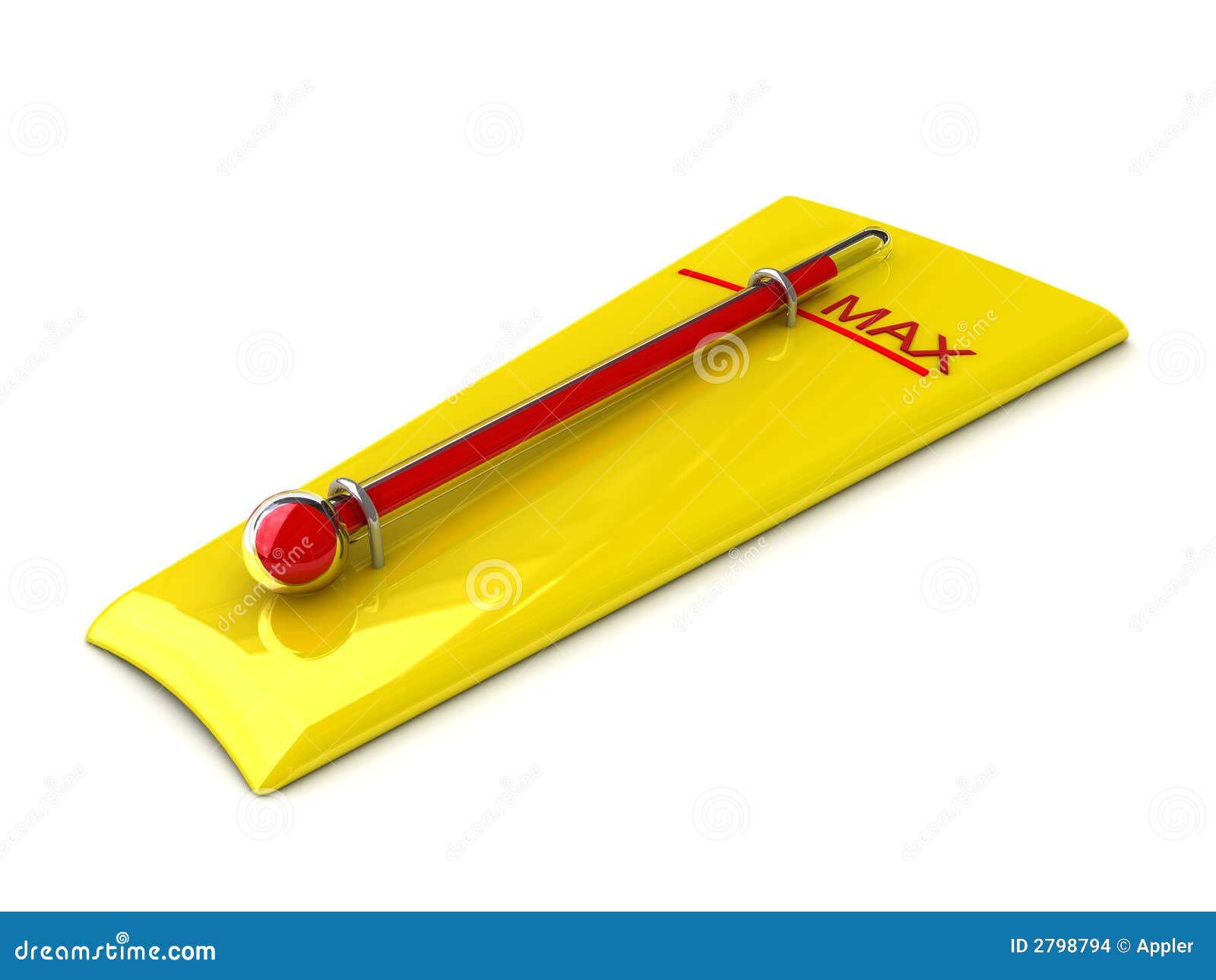 Thermometer Represents Danger Stock Illustration - Illustration of life ...