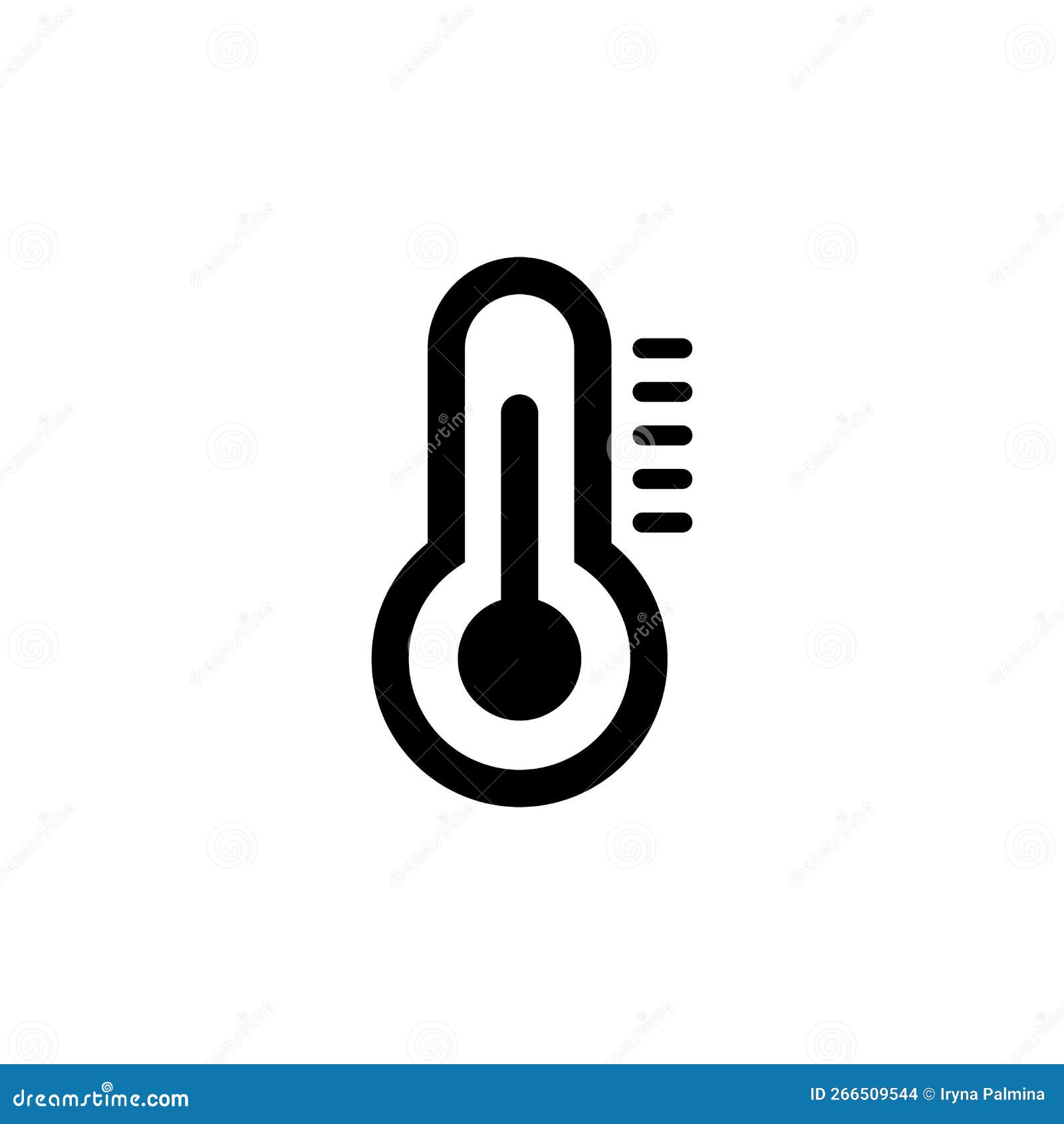 Thermometer with Scale Icon. Indicator for Measuring Temperature Stock ...