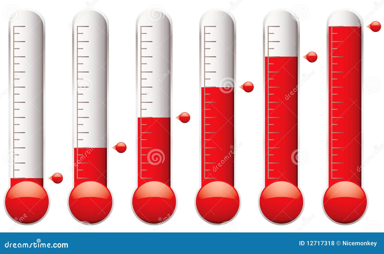 Thermometer set stock vector. Illustration of equipment - 12717318