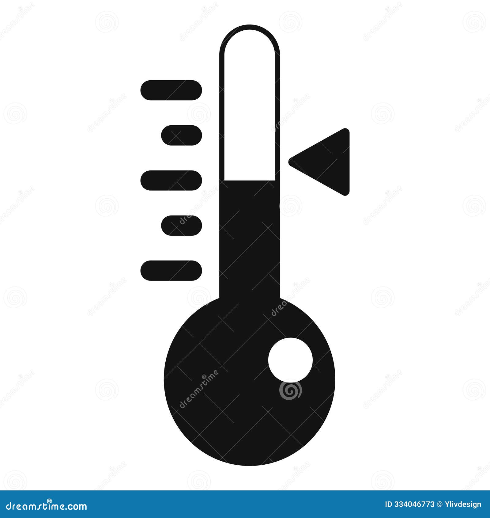 Thermometer Showing Decreasing Temperature Icon Stock Illustration - Illustration of decrease ...