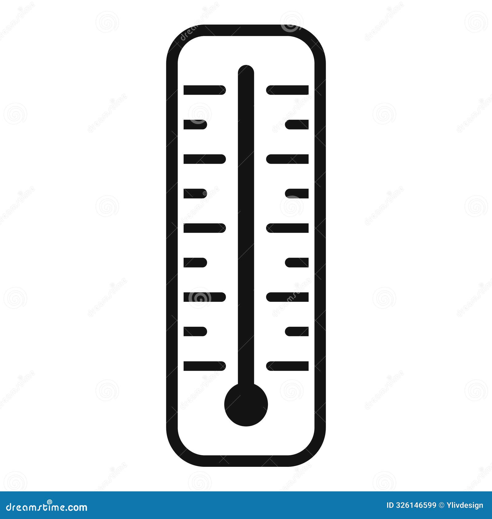 Thermometer Showing Increasing Temperature Icon Stock Illustration ...