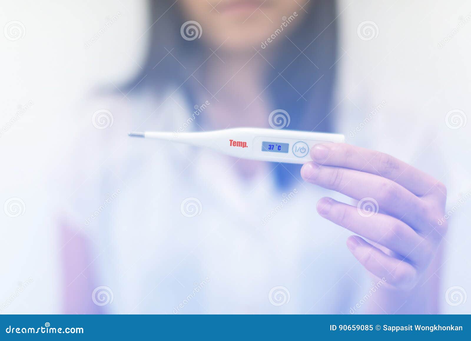 Thermometer Showing Normal Temperature Stock Image - Image of ...