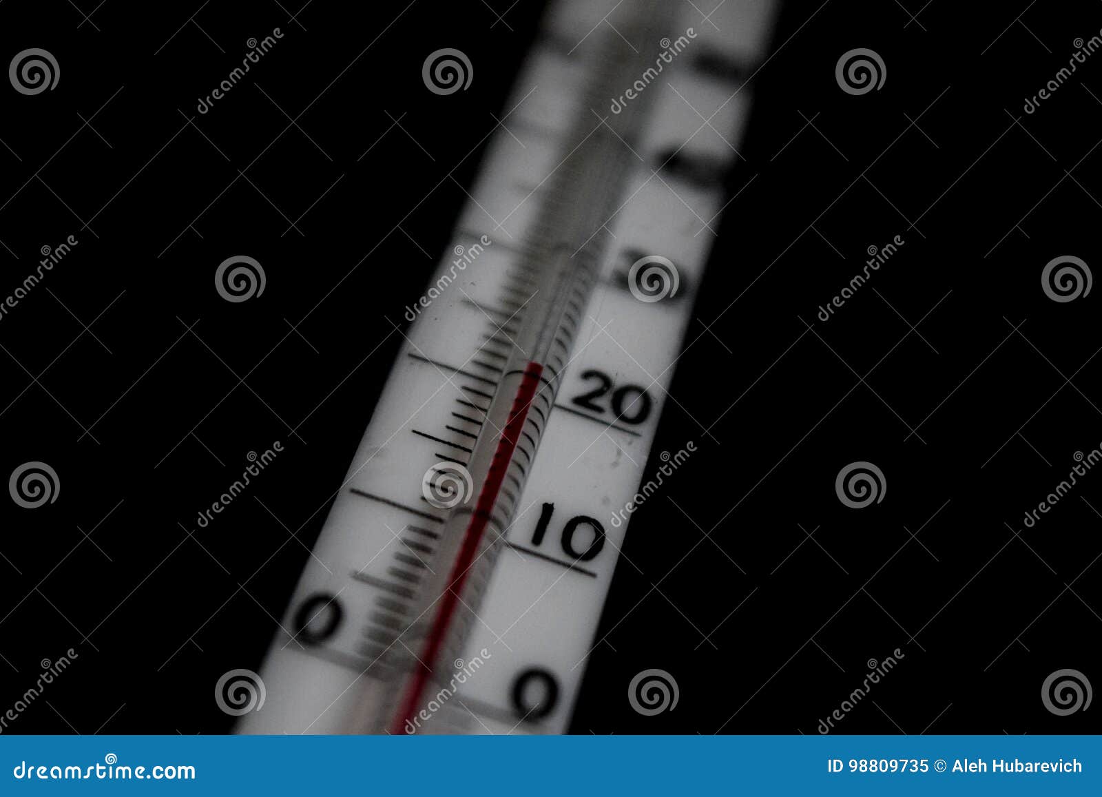 Thermometer Shows the Temperature Stock Image - Image of digits ...