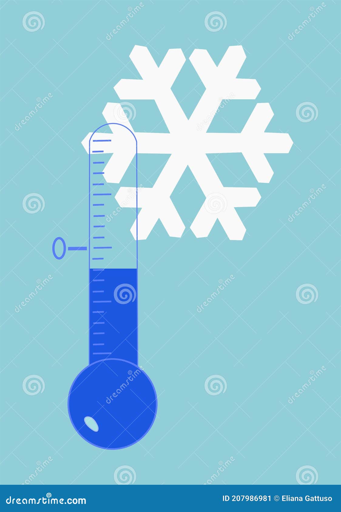 Thermometer and Snowflake Vectors. Cold Icon Vector. Stock Vector ...