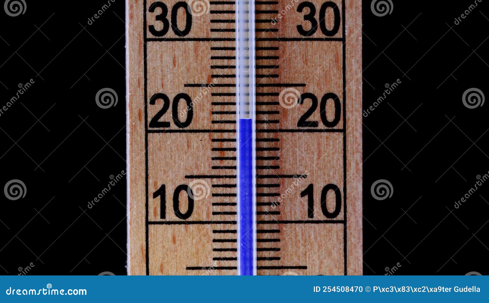 Thermometer in Summer Falling Temperature Stock Footage - Video of ...