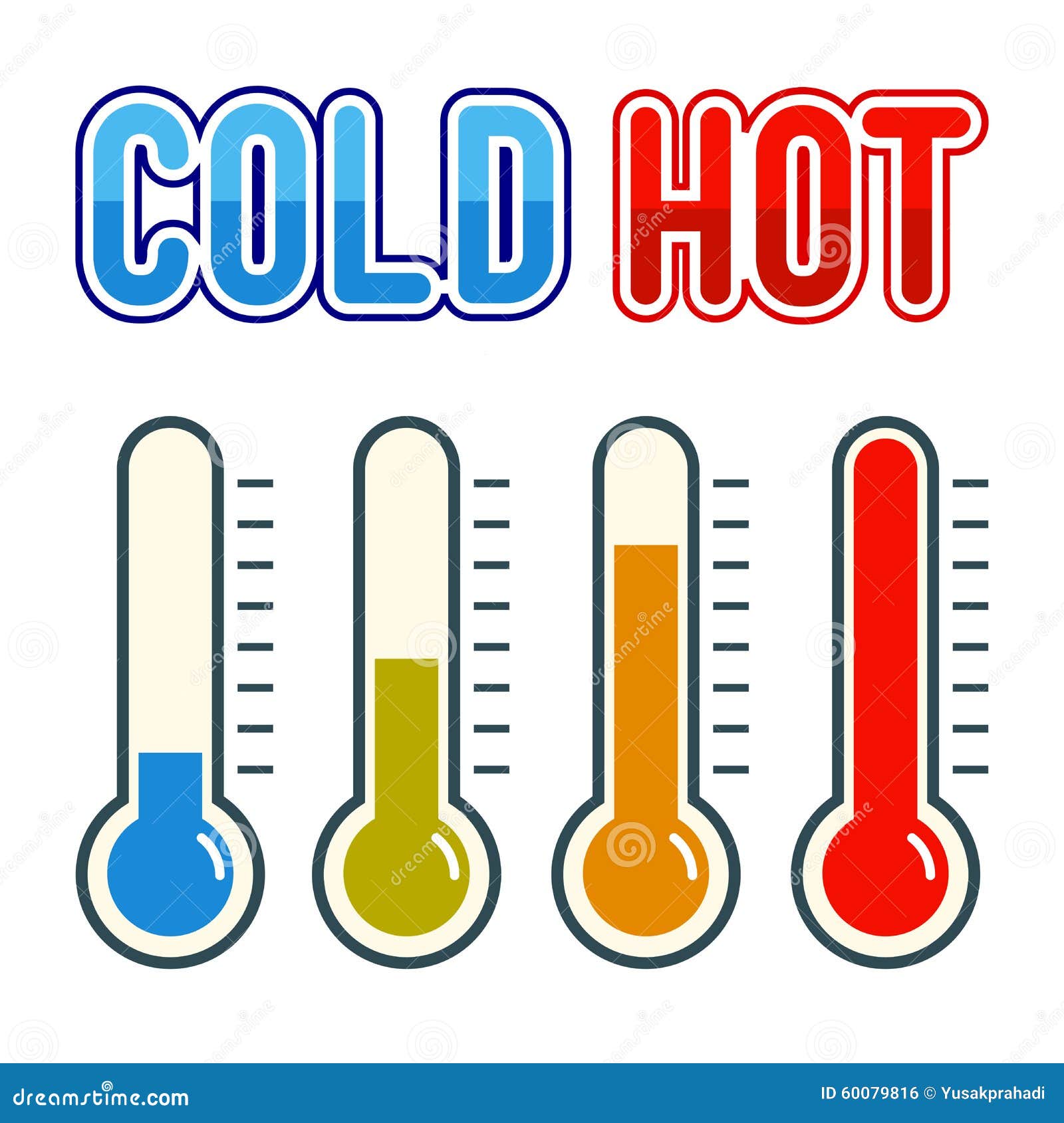 Thermometer Hot And Cold Temperature Vector Illustration ... Thermometer Hot And Cold Temperature Vector Illustration ...