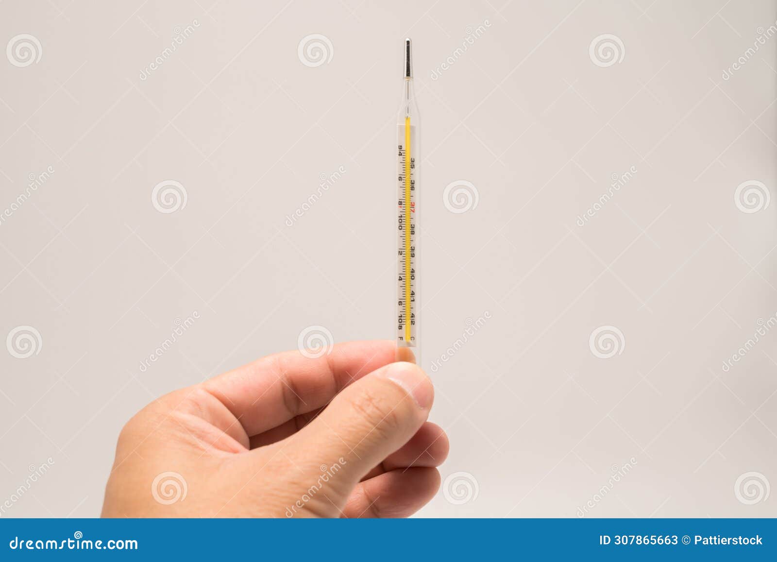 Thermometer Temperatur Check White Background Stock Image - Image of ...