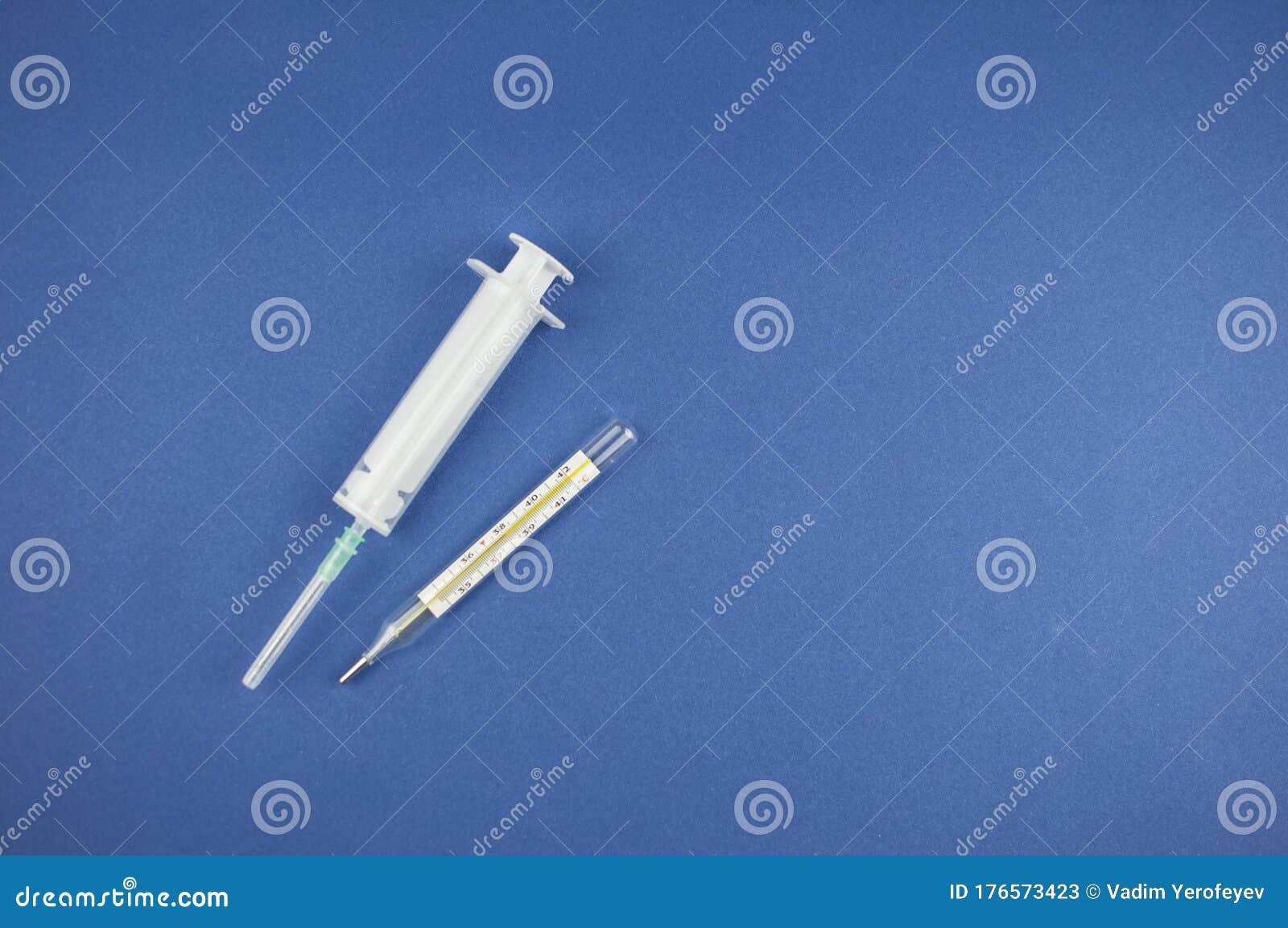 Thermometer Temperature on Blue Background Stock Image - Image of ...