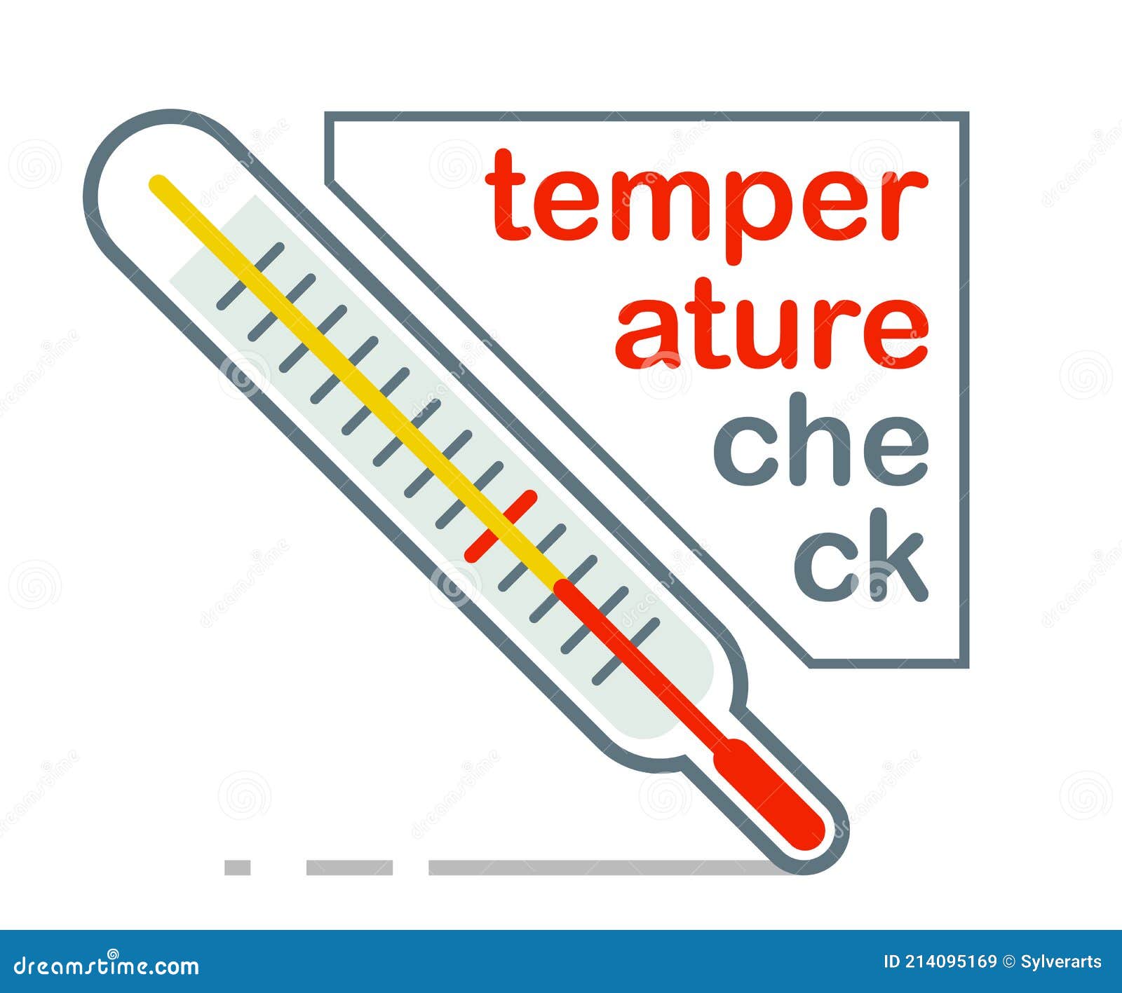 Thermometer Temperature Check Vector Flat Icon or Illustration Isolated ...