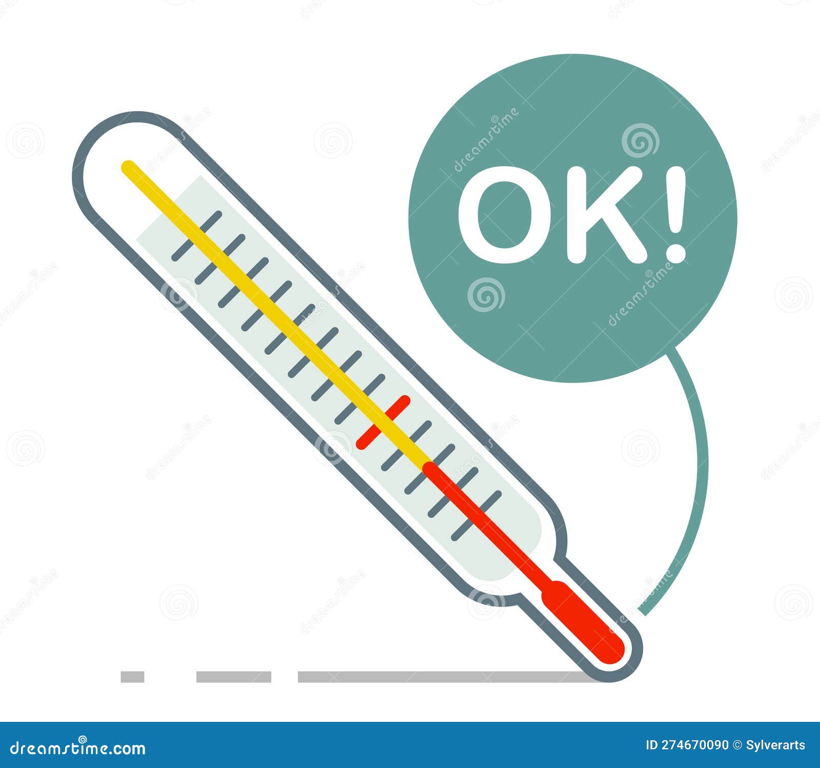 Thermometer Temperature Check Vector Flat Icon or Illustration Isolated ...