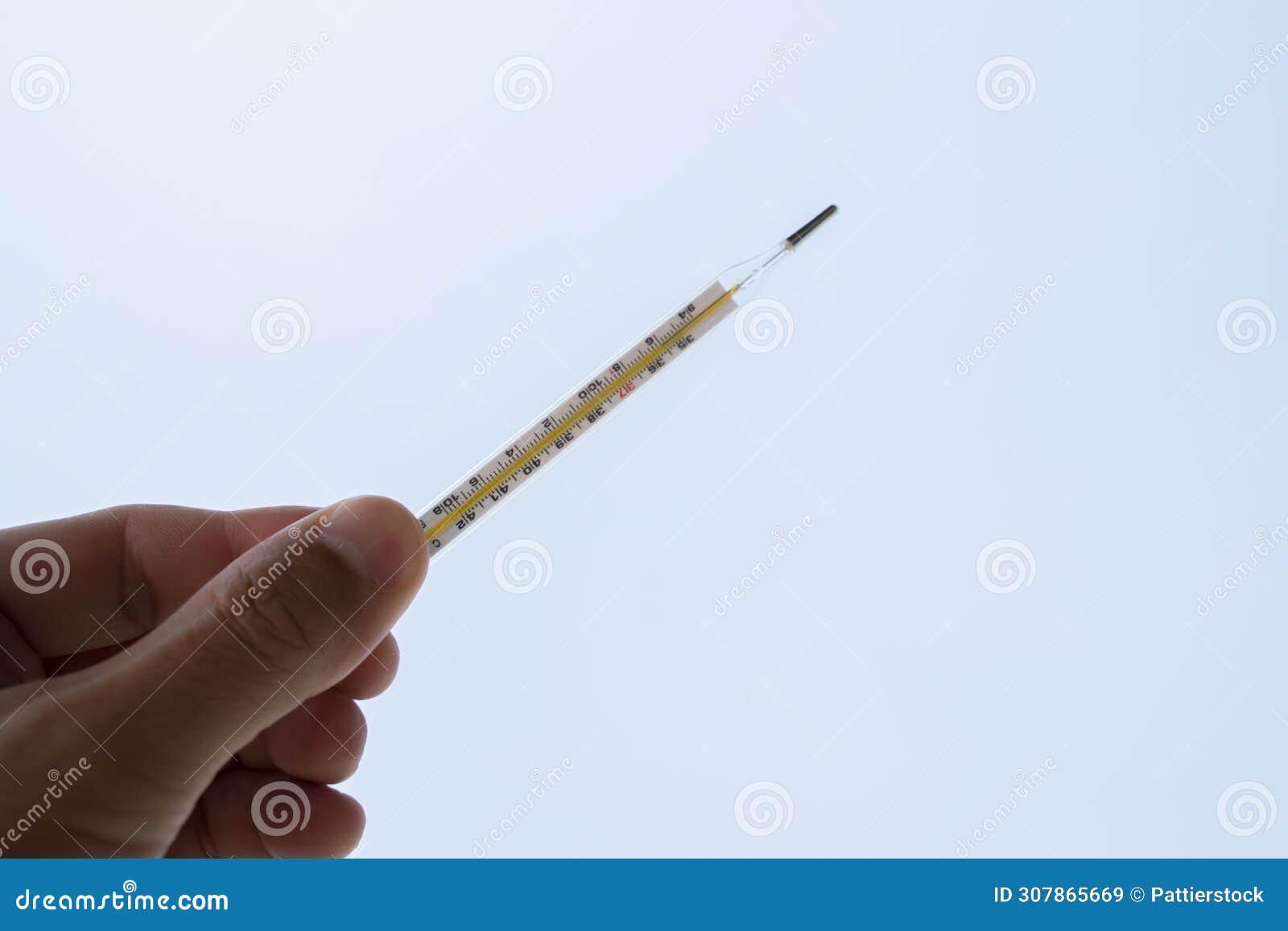 Thermometer Temperature Check White Background Stock Image - Image of ...