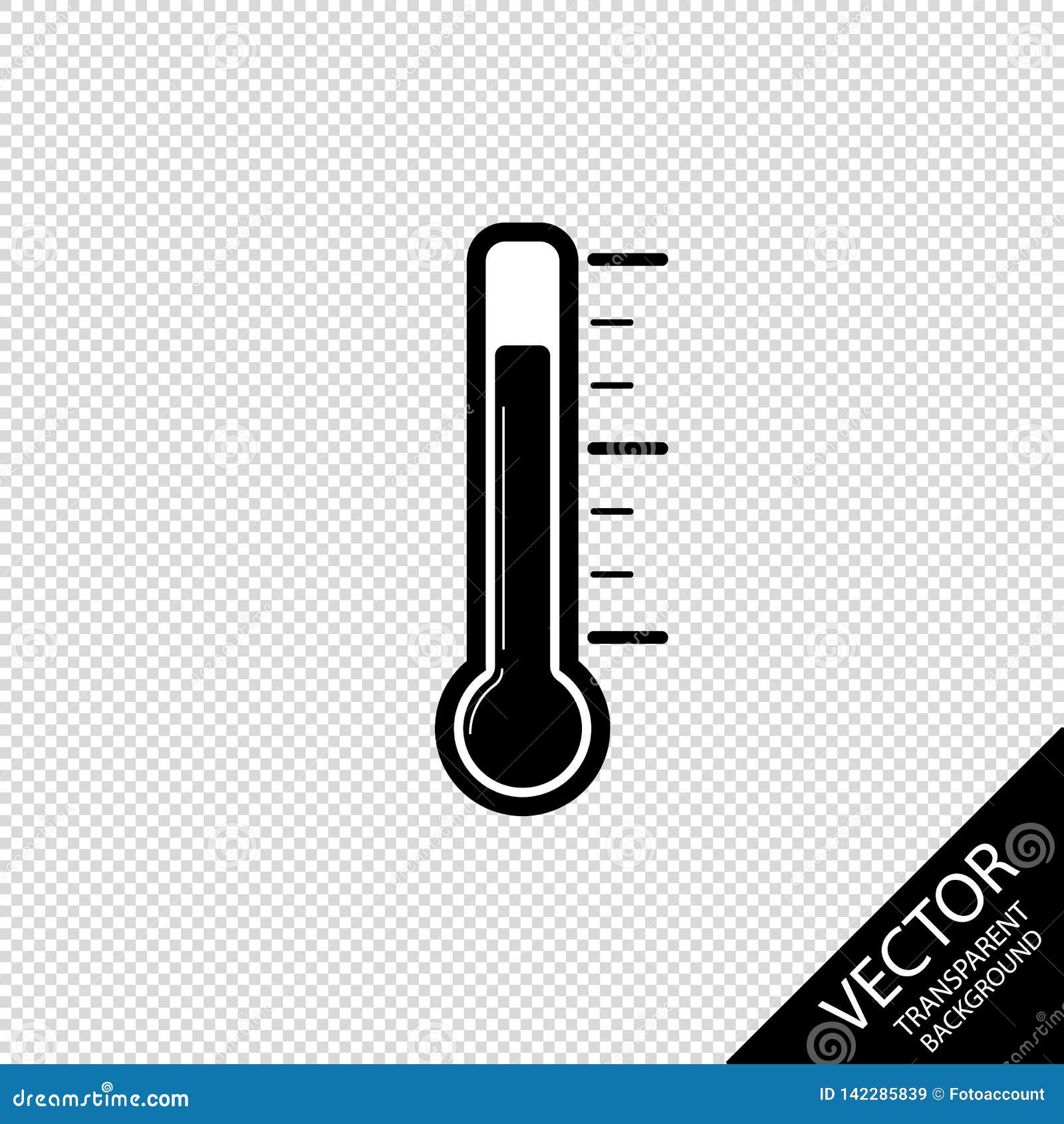 Thermometer Temperature Icon - Vector Illustration - Isolated on ...