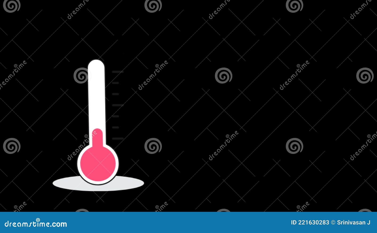 Thermometer Temperature Increase and Decrease Animation 4K Stock Footage. Animation of the ...