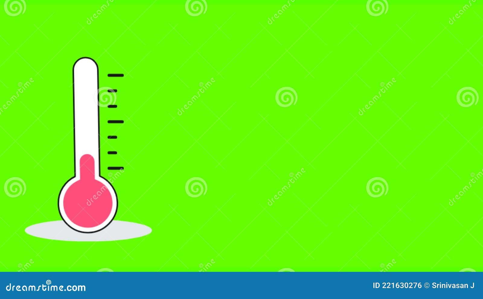 Thermometer Temperature Increase and Decrease Animation 4K Stock Footage. Animation of the ...