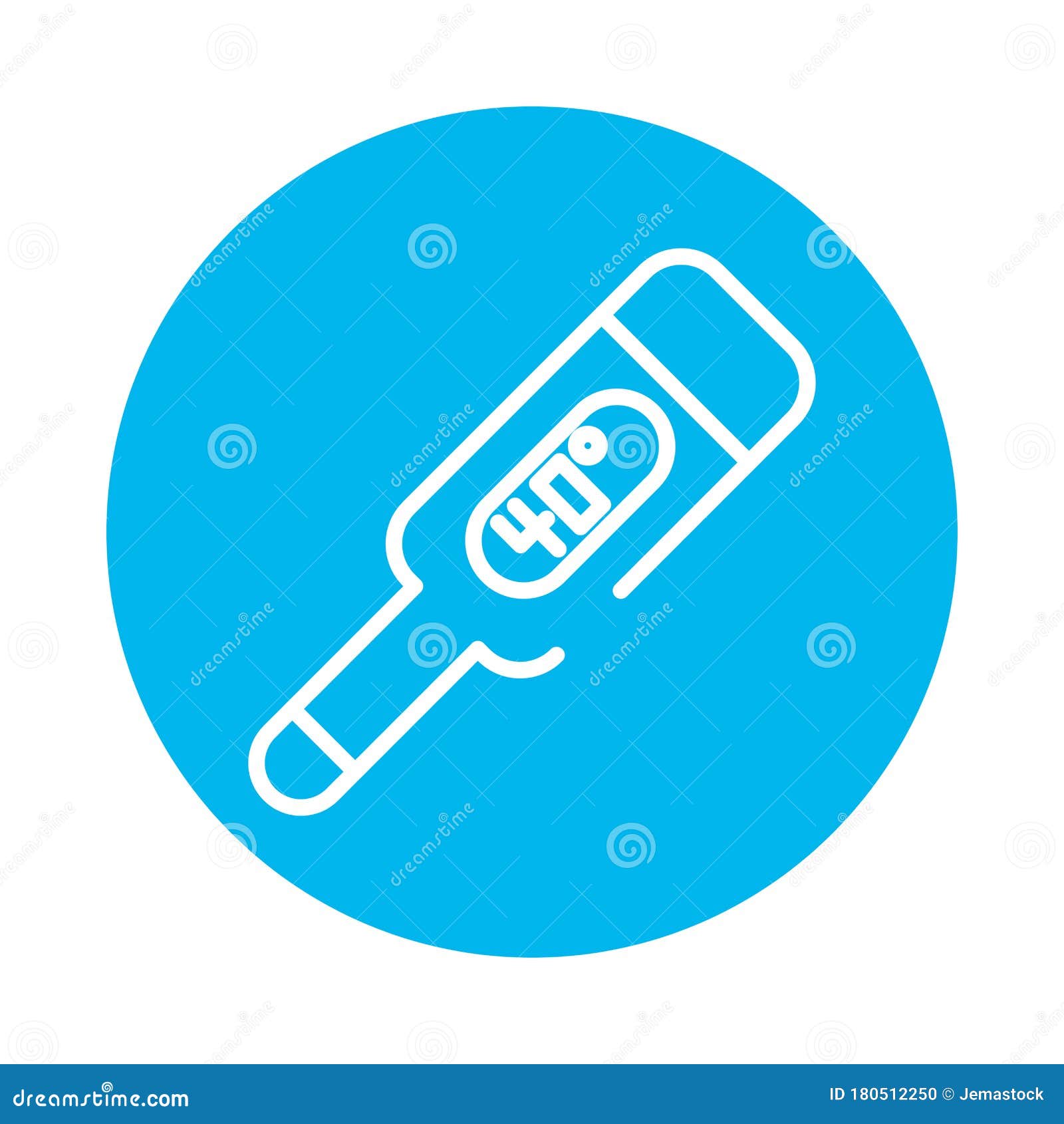 Thermometer Temperature Measure Block Style Stock Vector - Illustration ...