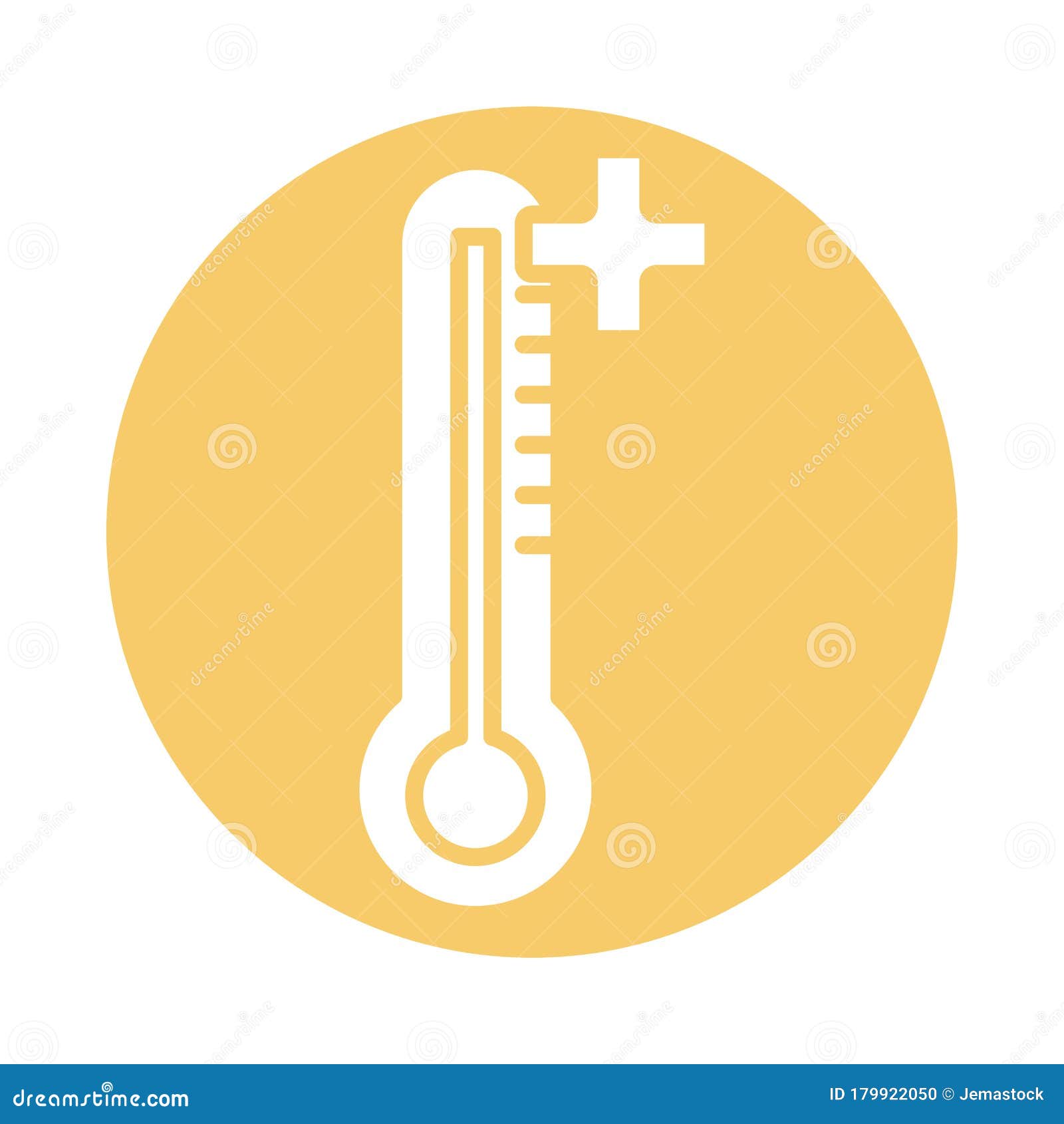 Temperature Measure Icon On White Background. Simple Element ...