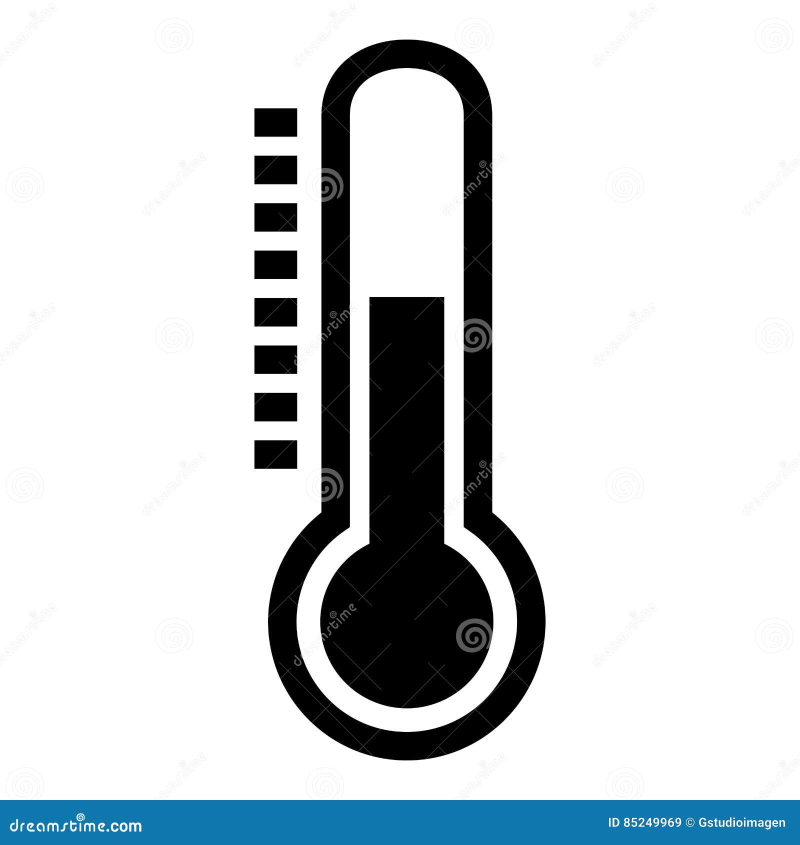 Thermometer Temperature Measure Icon Stock Illustration - Illustration ...