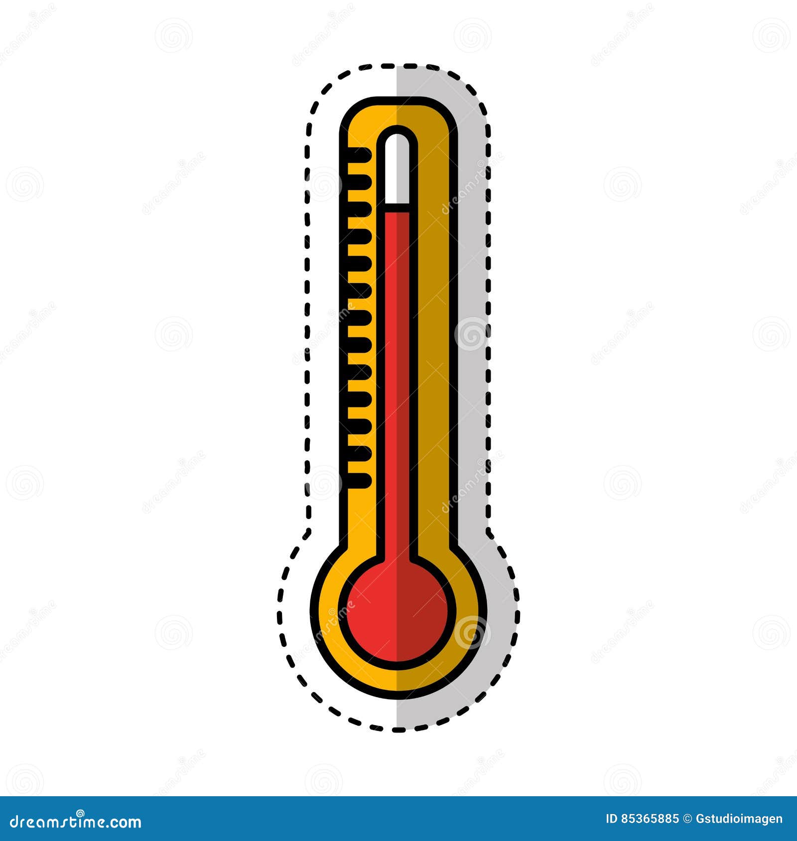 Thermometer Temperature Measure Icon Stock Vector - Illustration of ...