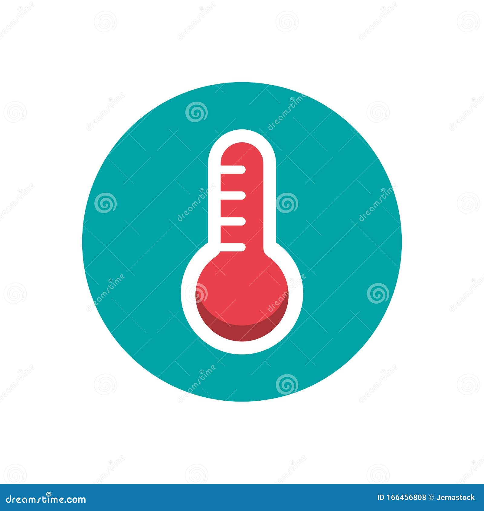 Temperature Measure Icon On White Background. Simple Element ...