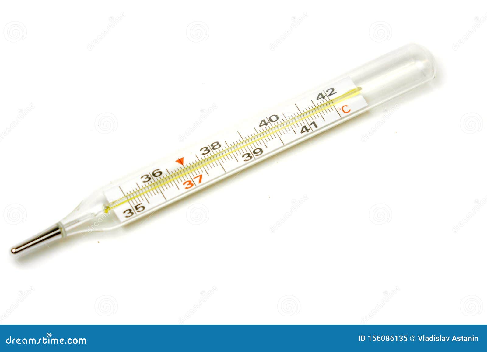 Thermometer for Temperature Measurement Isolated on a White Background ...