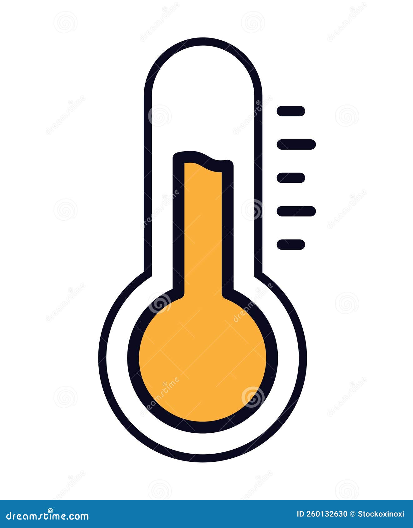 Thermometer Temperature Measuring Vector Sign Stock Vector ...