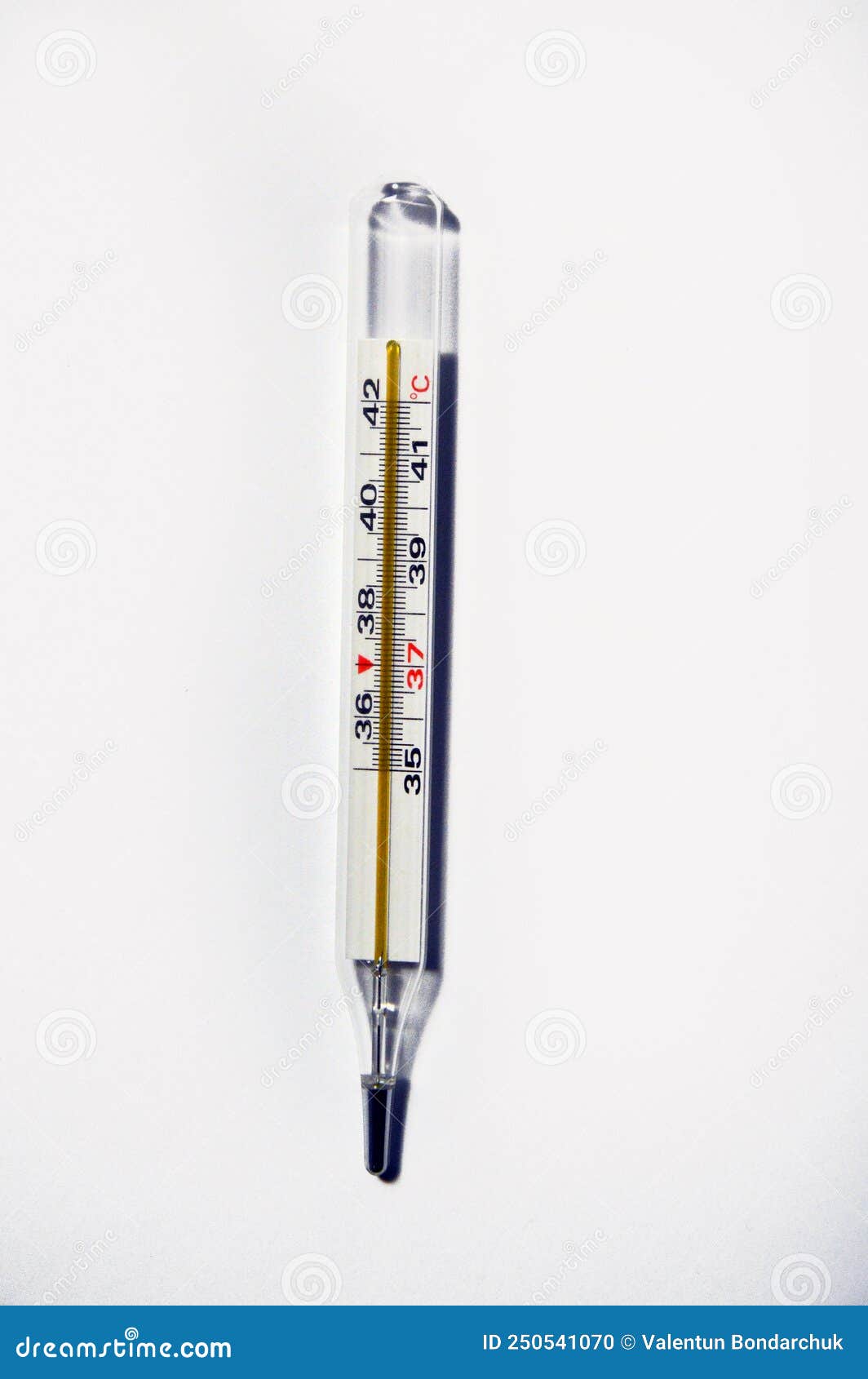 Thermometer with Thermometer Box. Stock Illustration - Illustration of ...