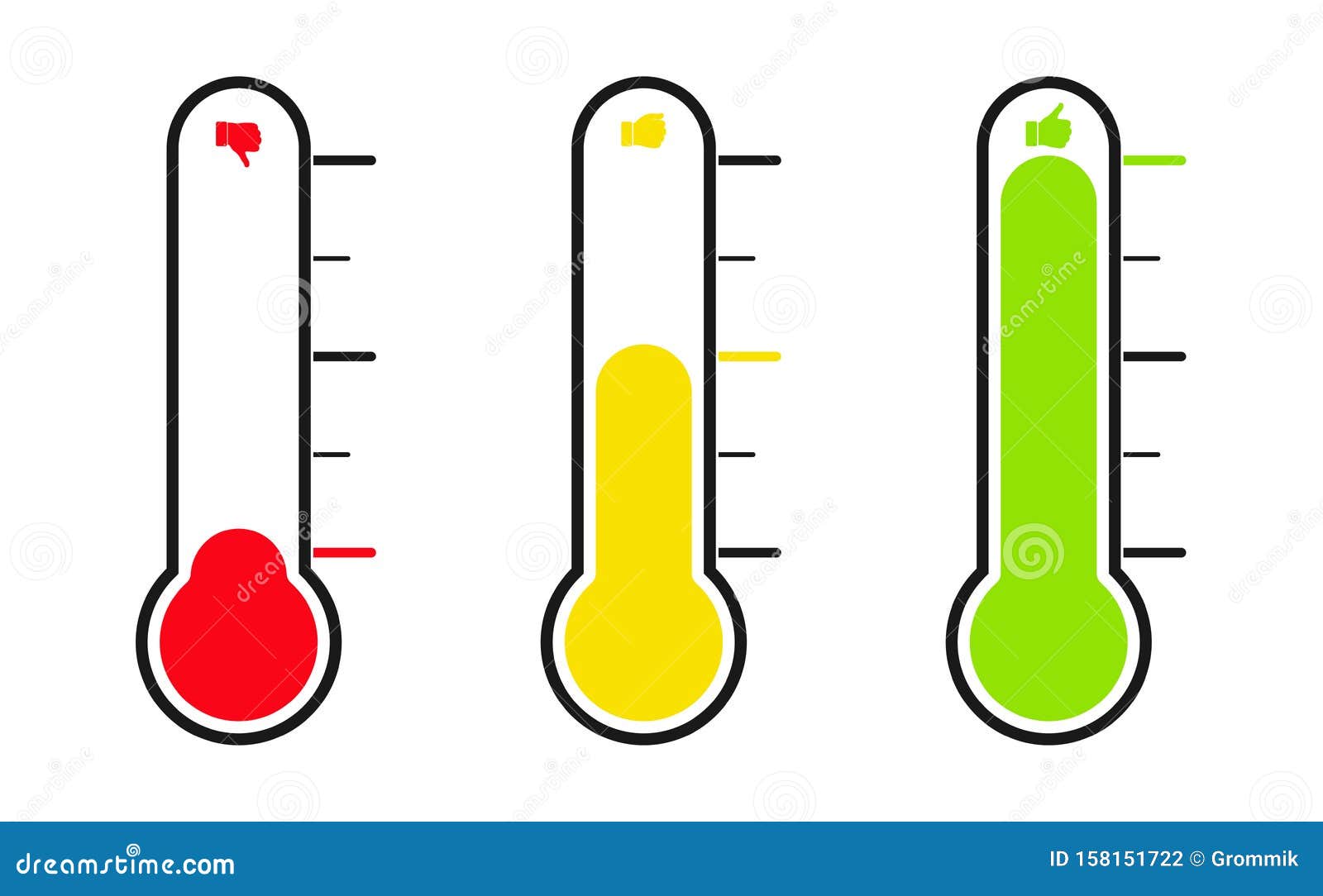 Thermometer with Varying Degrees of Temperature. Reflection of Emotions ... Thermometer with Varying Degrees of Temperature. Reflection of Emotions ...