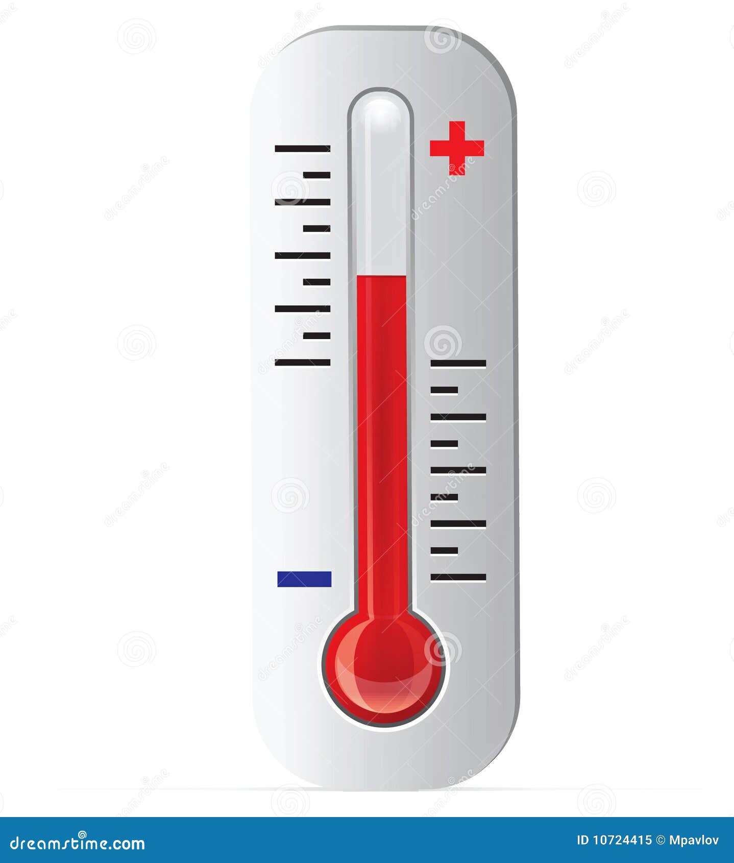 Thermometer Vector stock vector. Illustration of vector - 10724415