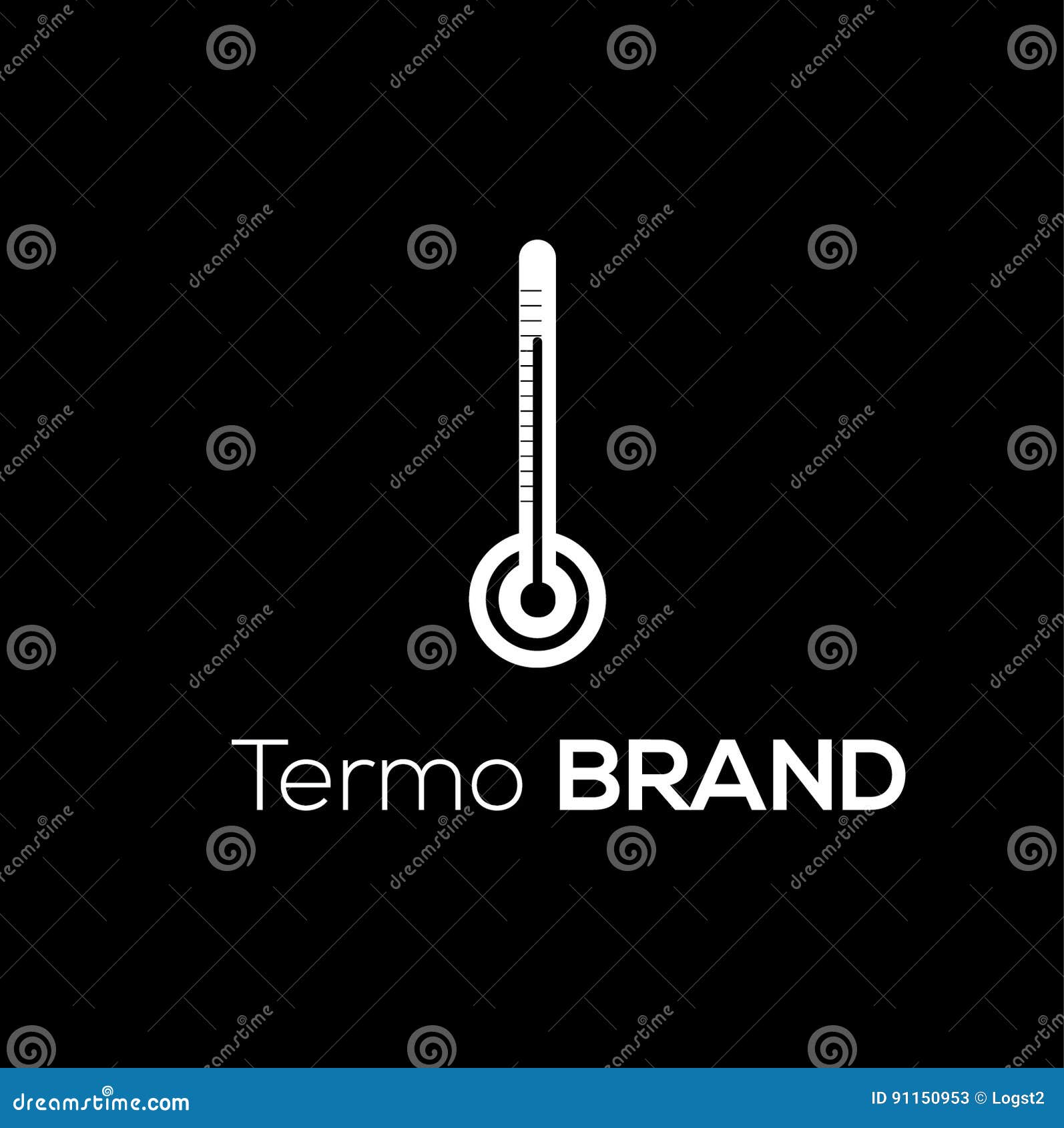 Thermometer Vector Logo Design Stock Vector - Illustration of sign ...