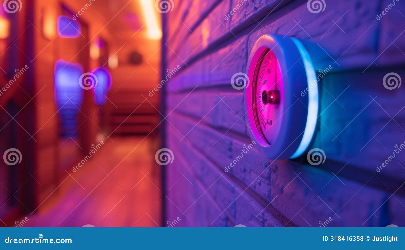 A Thermometer on the Wall Displays the High Temperature Inside the ...