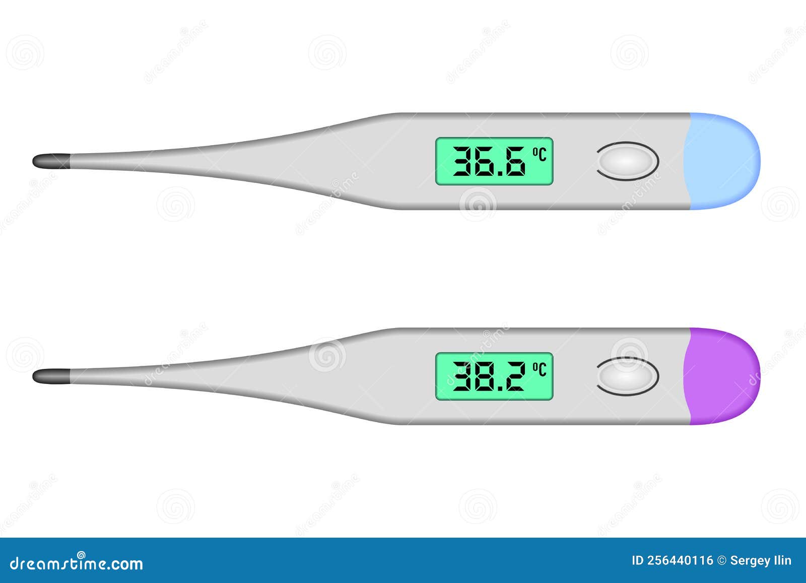 Thermometer on White Background. Vector Illustration Stock Vector ...