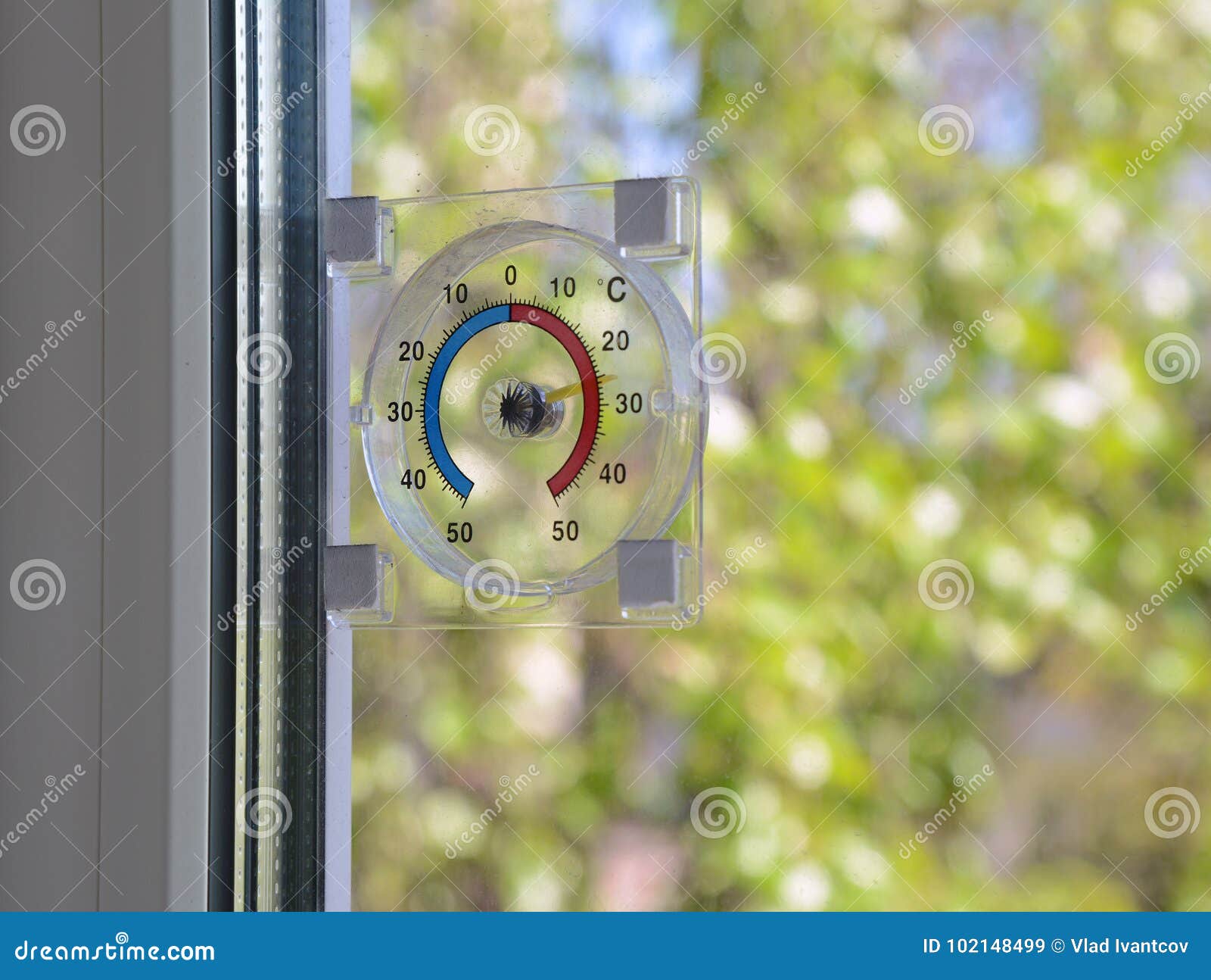 Thermometer on the window stock image. Image of meteorology - 102148499