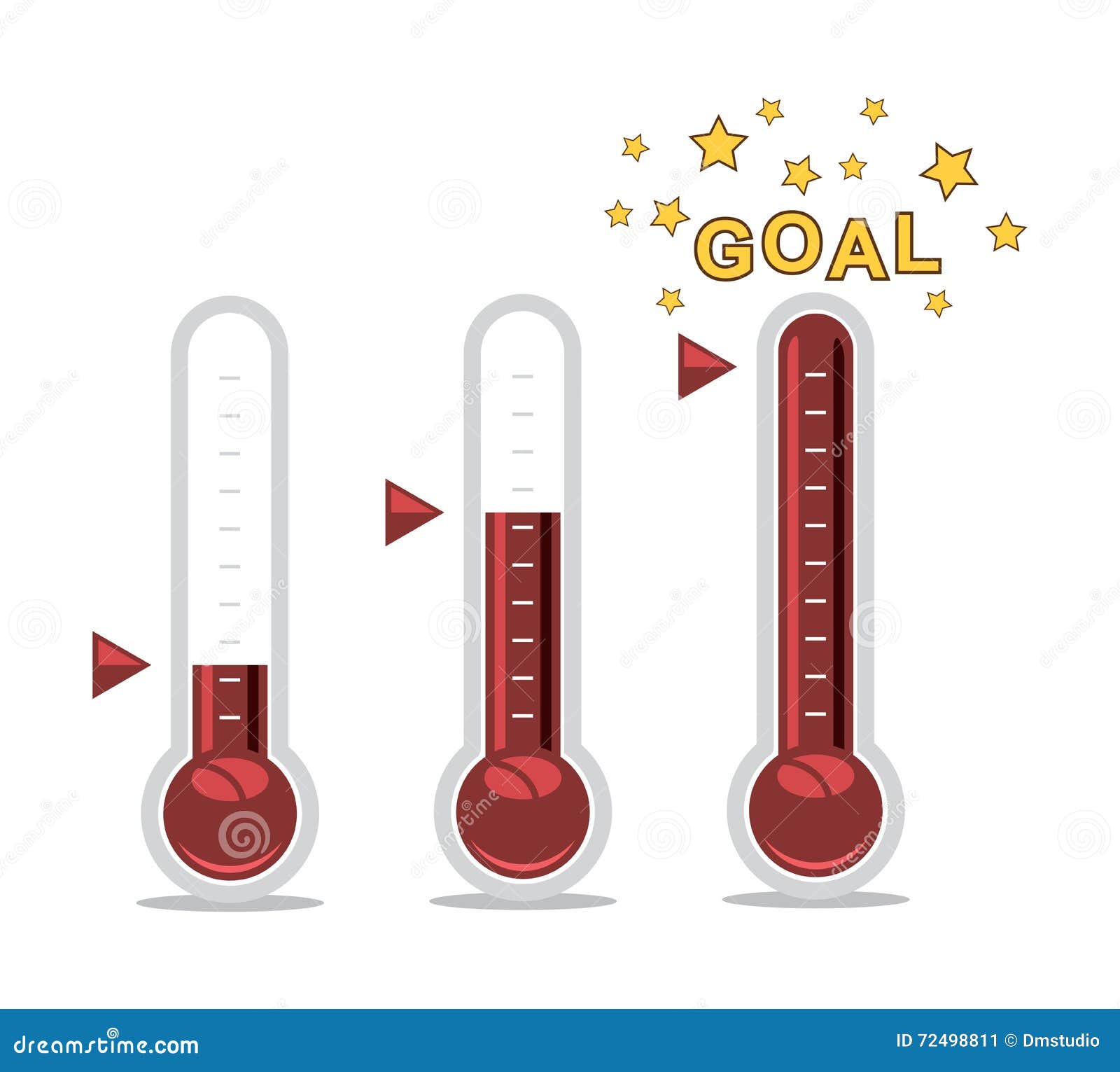 Thermometers at Different Levels, Vector Stock Vector - Illustration of ... Thermometers at Different Levels, Vector Stock Vector - Illustration of ...