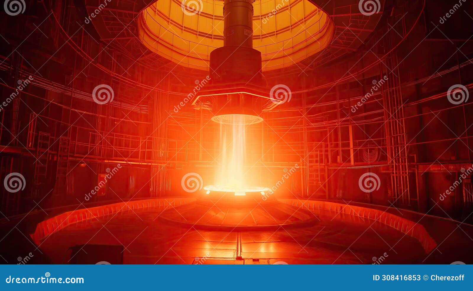 Thermonuclear Reaction. an Abstract Representation of a Process Stock ...