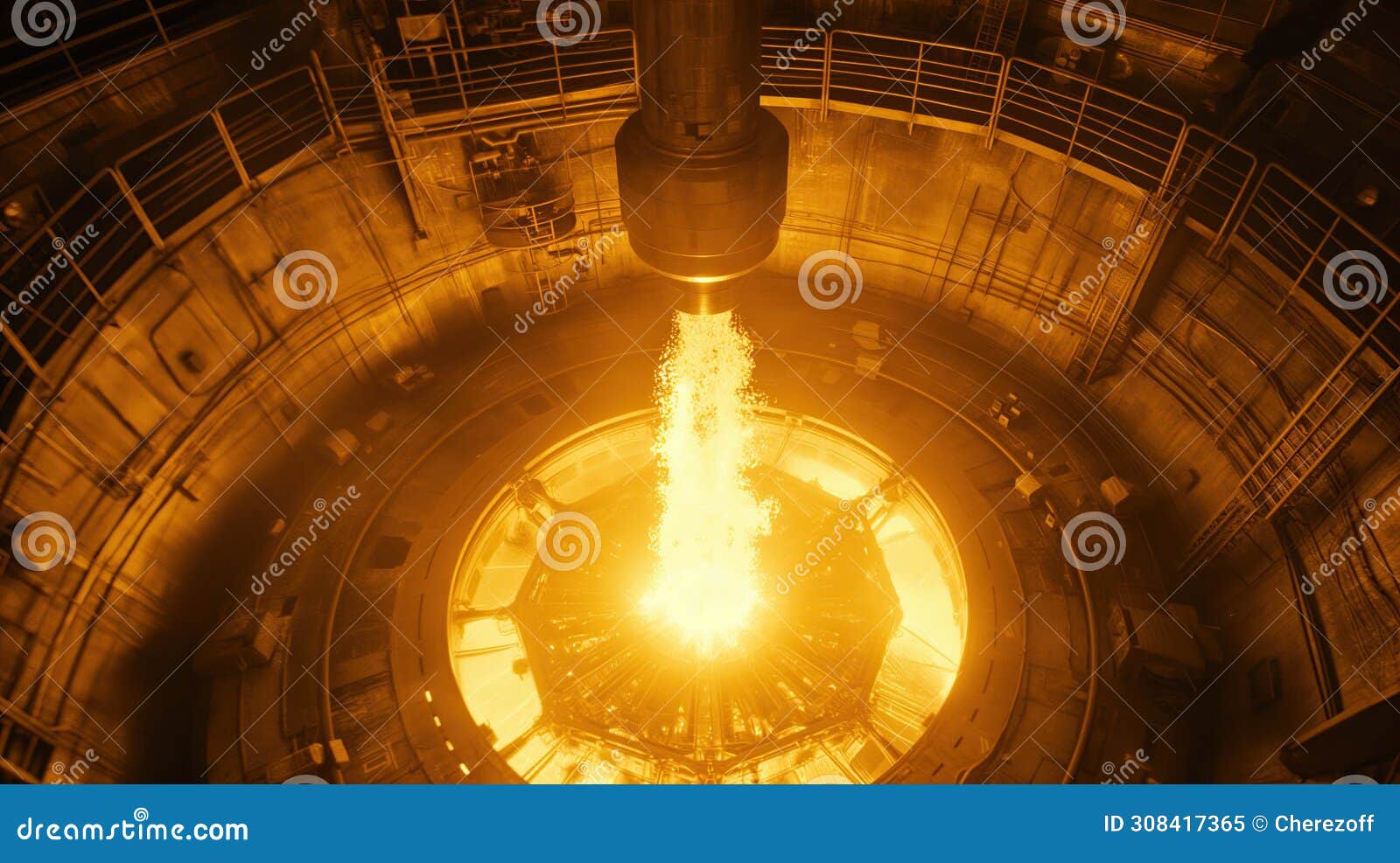 Thermonuclear Reaction. an Abstract Representation of a Process Stock ...