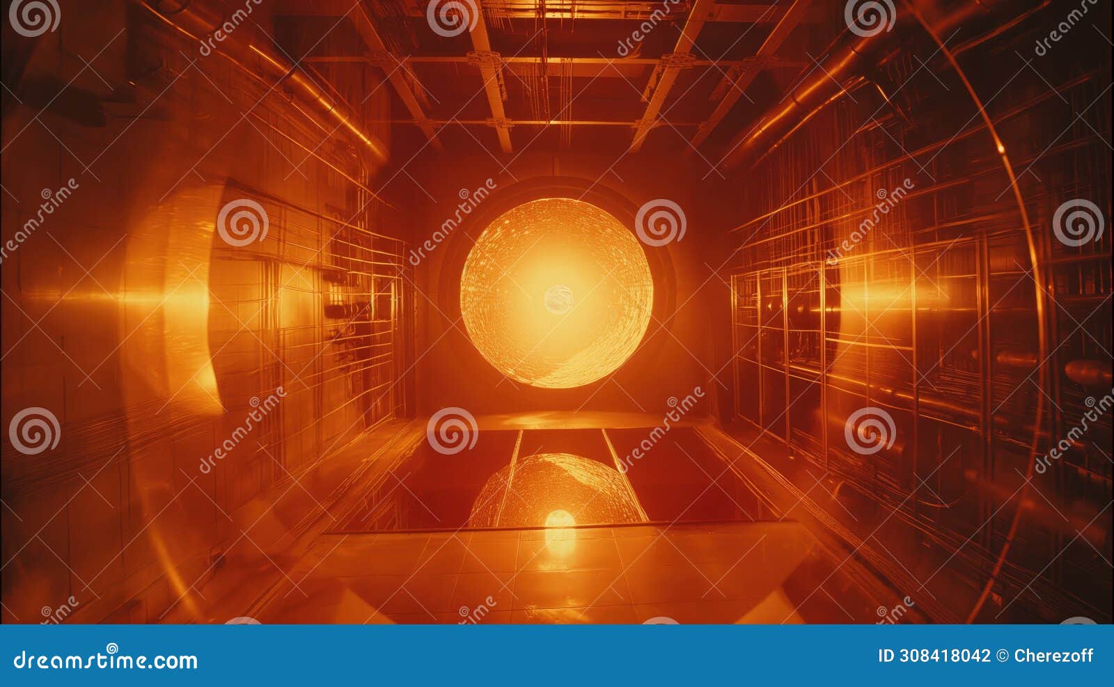 Thermonuclear Reaction. an Abstract Representation of a Process Stock ...