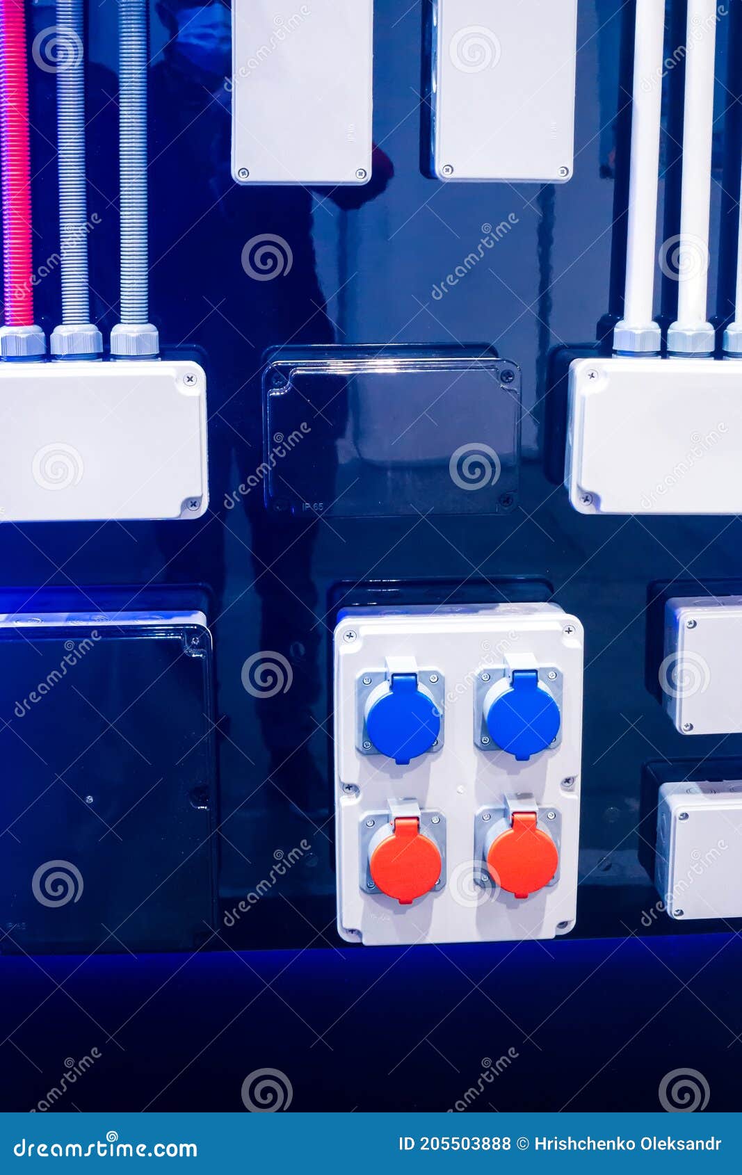 Thermoplastic ABC Box and Waterproof Plastic Socket Box Stock Photo ...